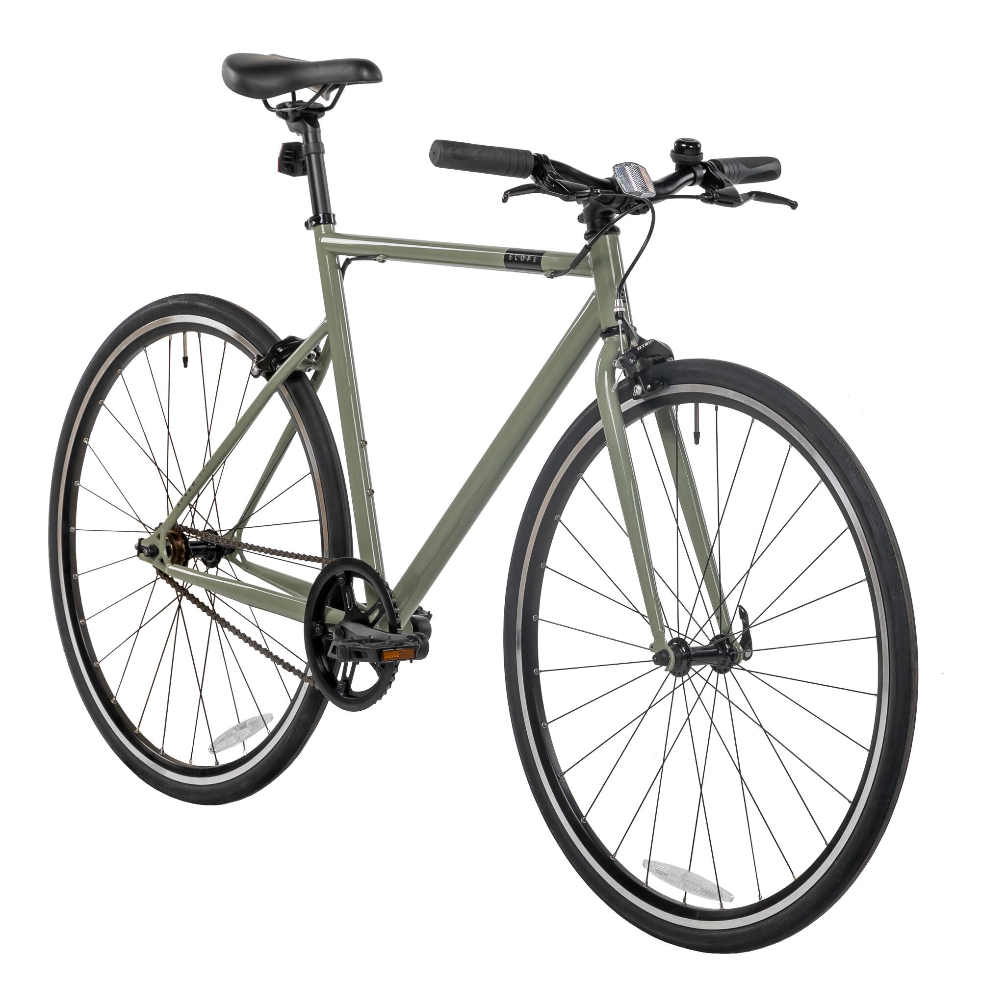 Single Speed / Fixie Elops Speed 500 Bike - Green