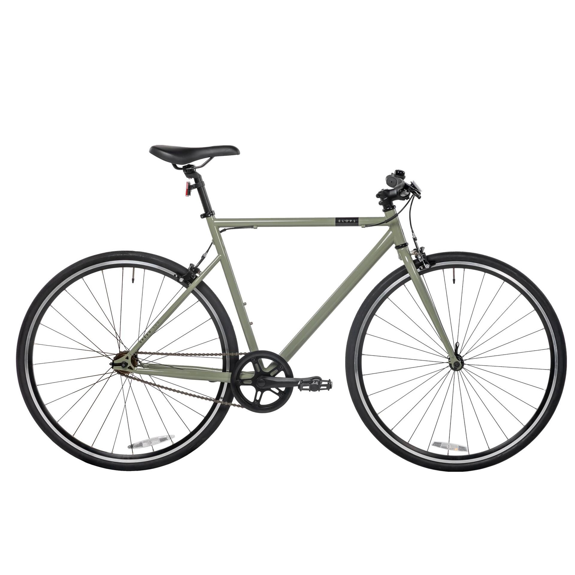 Single Speed / Fixie Elops Speed 500 Bike - Green