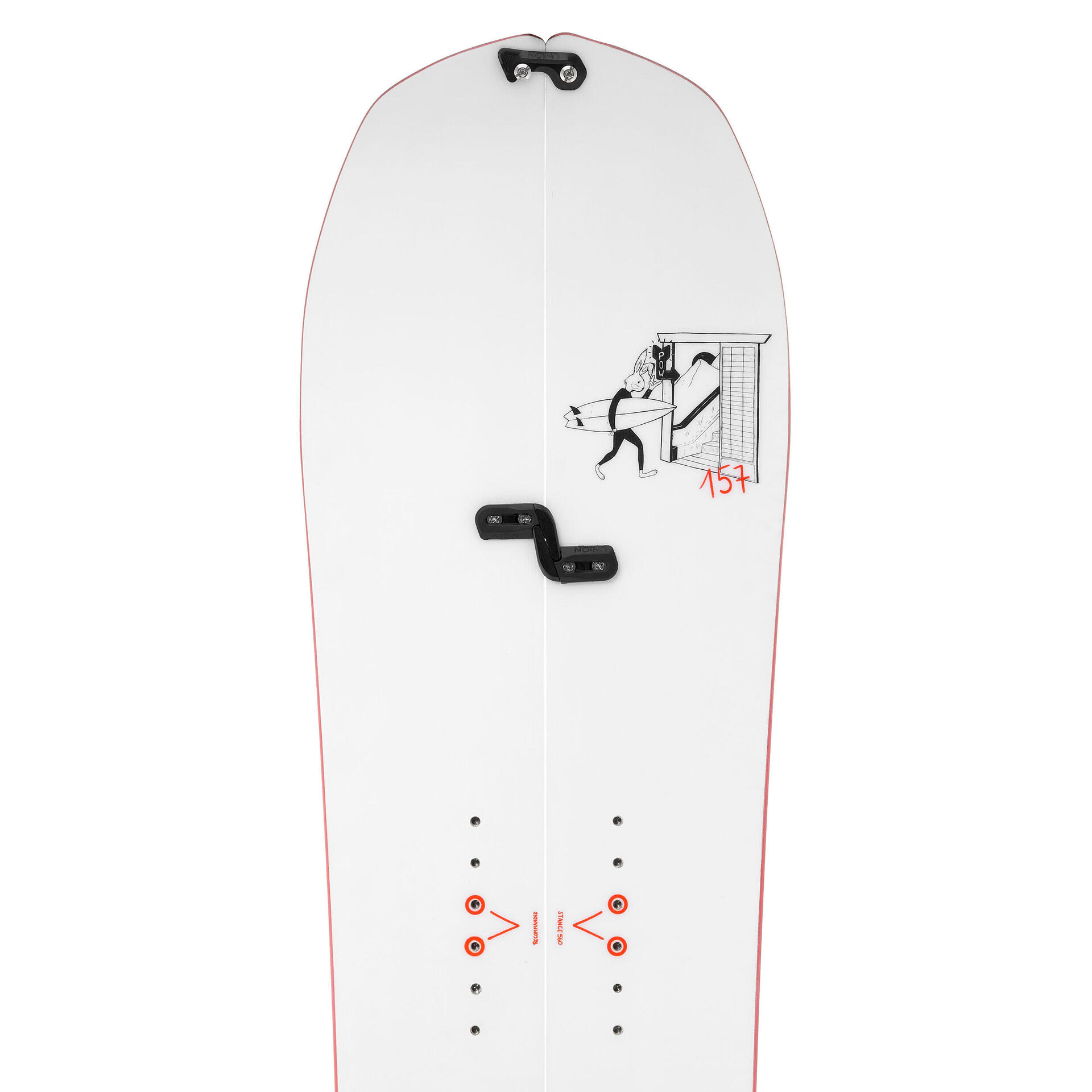 Splitboard pack: adult splitboard sold with made-to-measure skins ...
