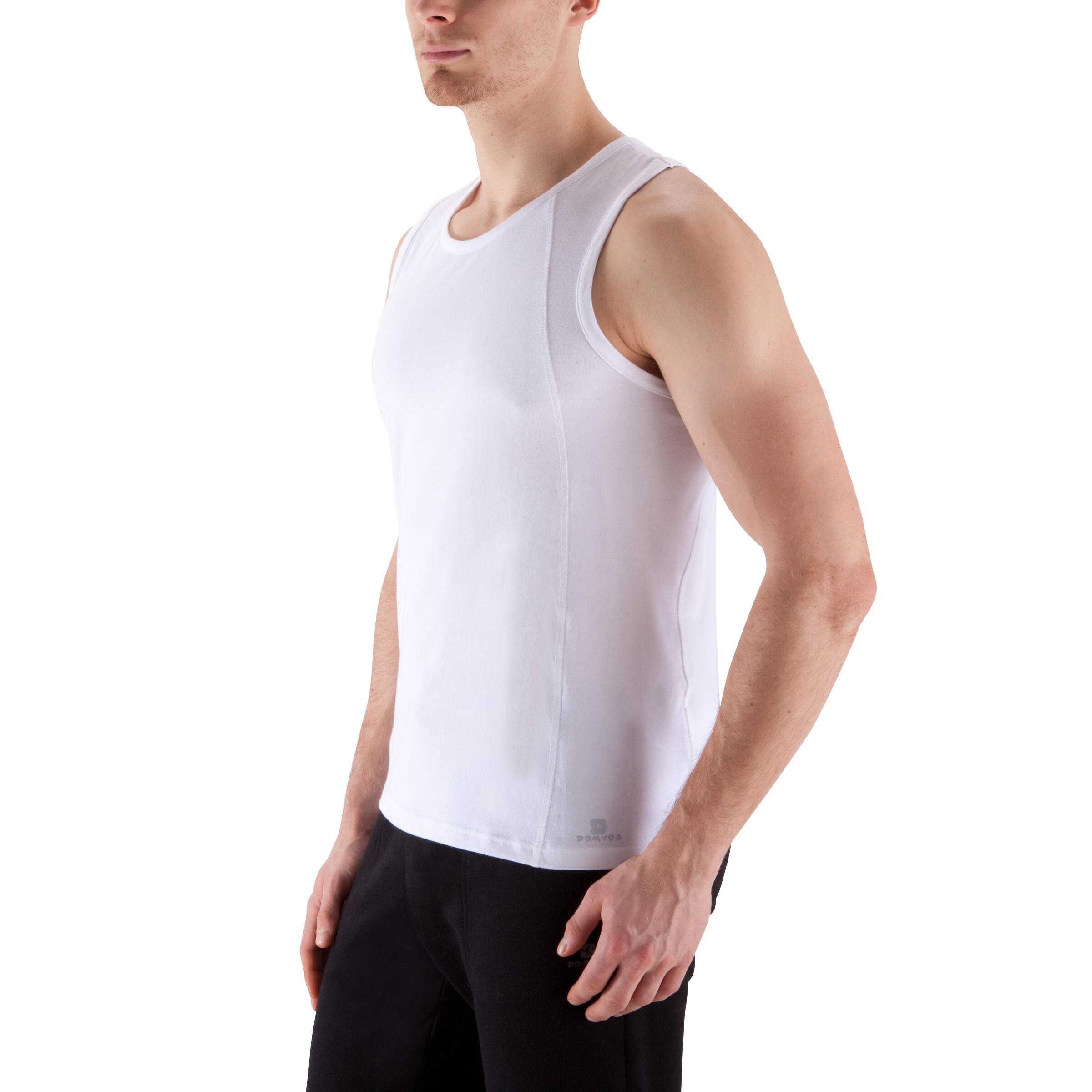Dry Skin Bodybuilding Tank Top - White - Decathlon