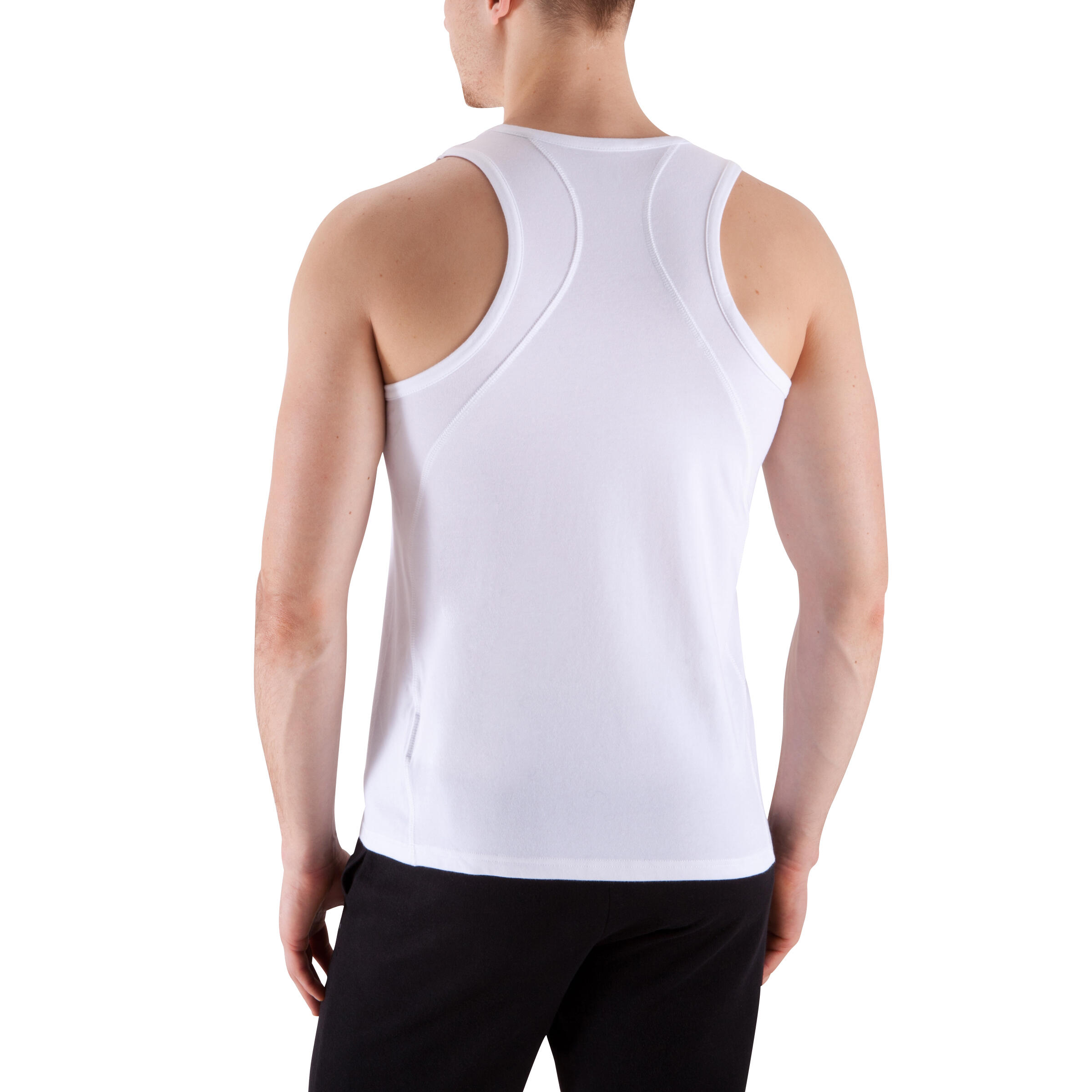 Dry Skin Bodybuilding Tank Top - White - Decathlon