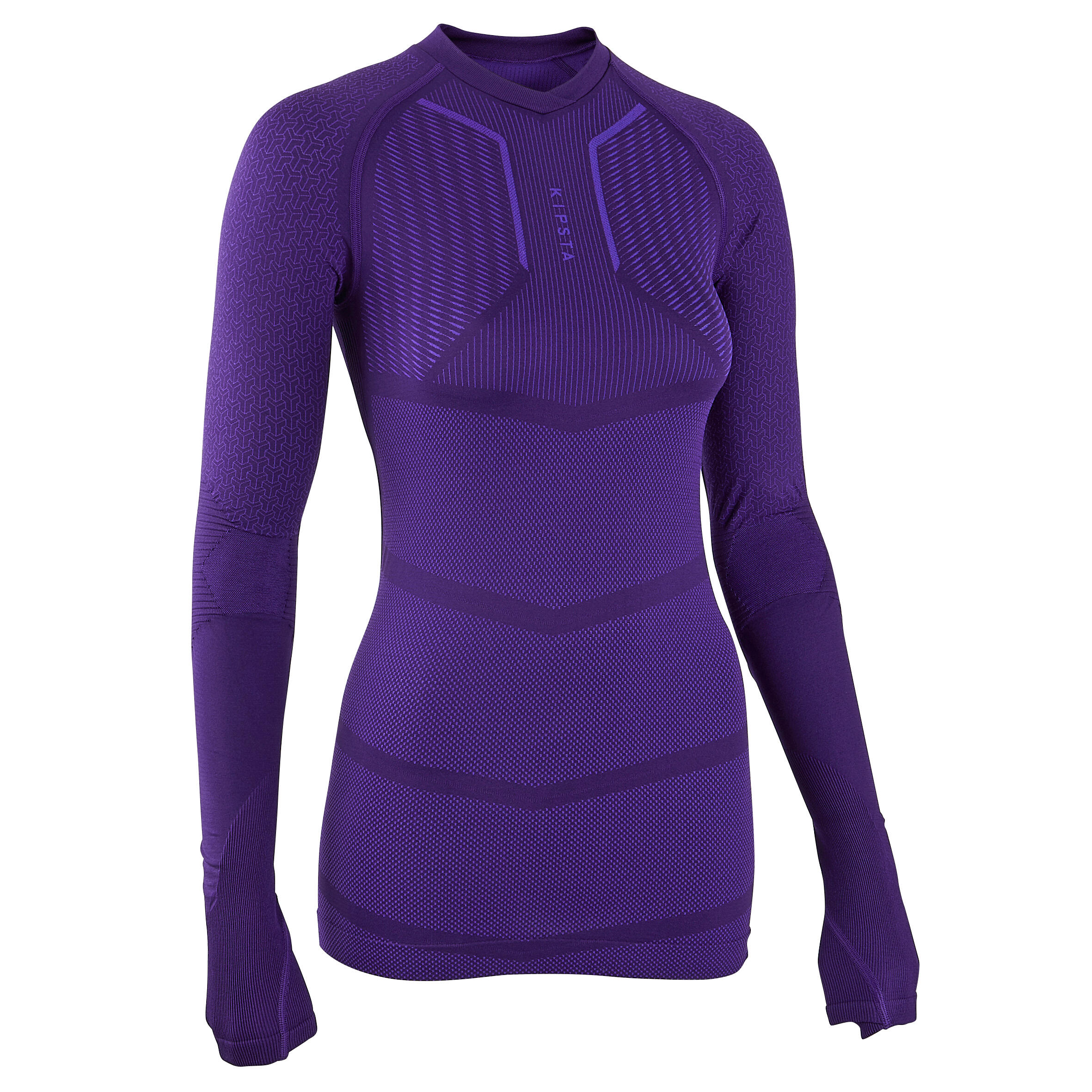Adult breathable football base layer, purple KIPSTA | Decathlon