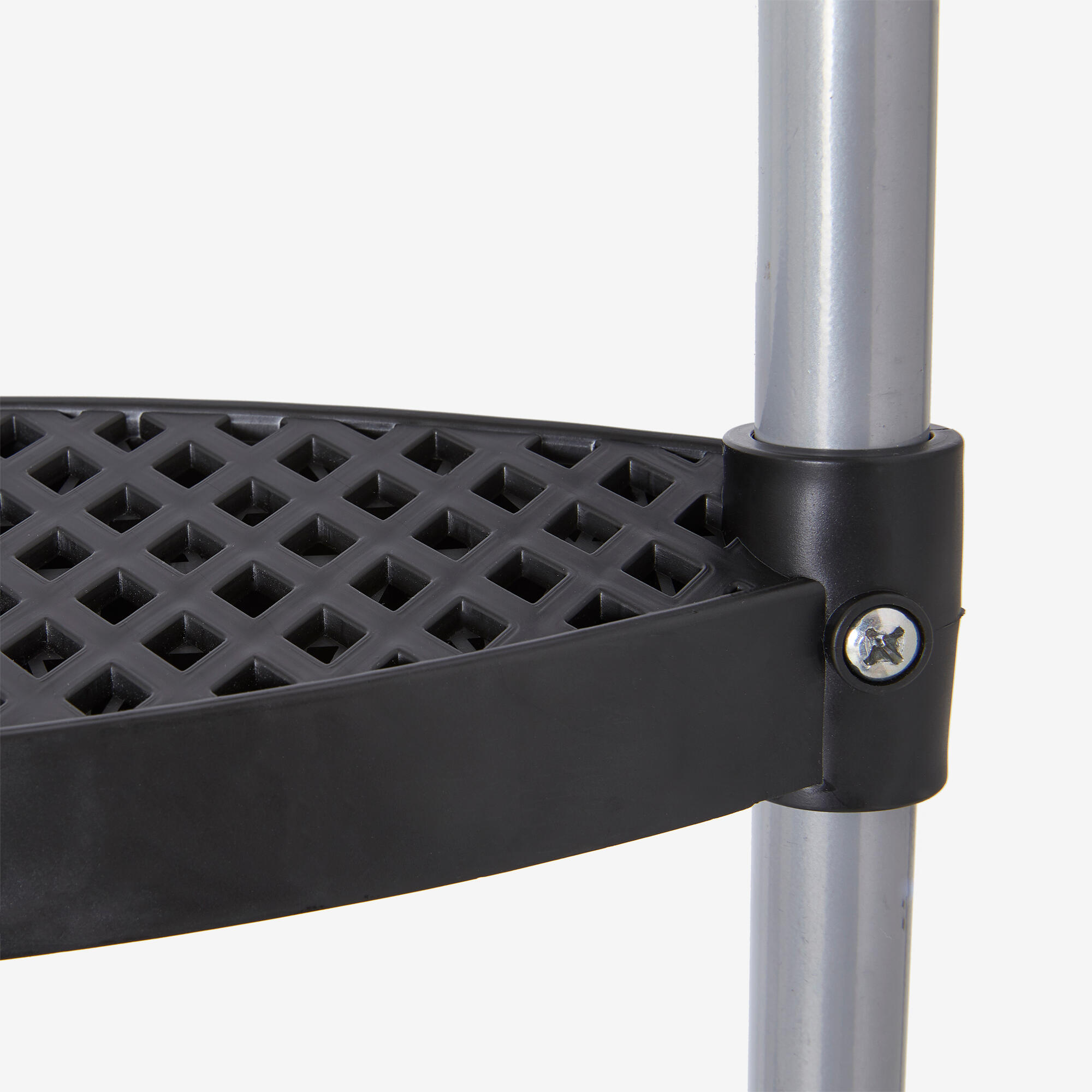2-Step Ladder for 240 & 300 Trampolines - Grey - Decathlon