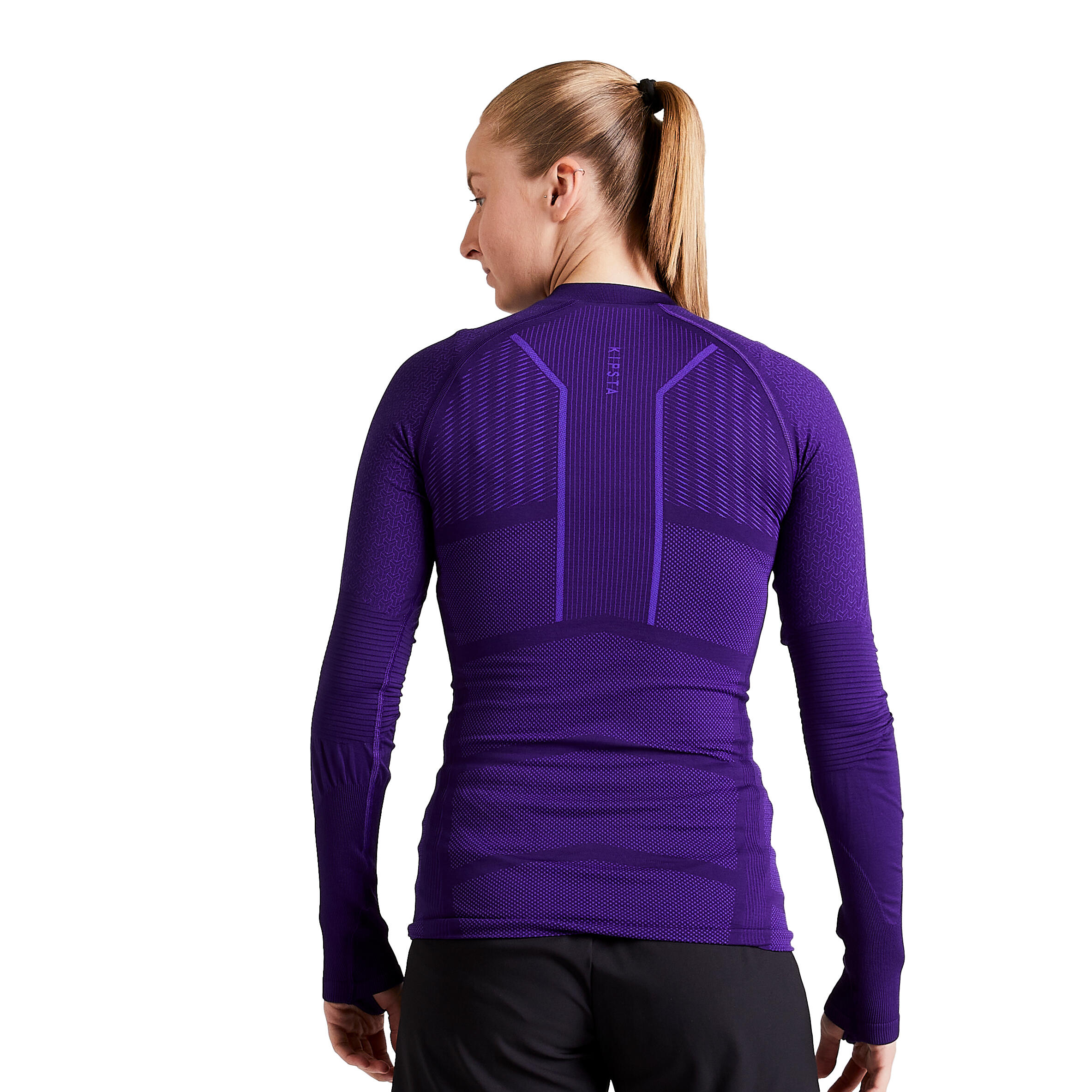 Adult breathable football base layer, purple KIPSTA | Decathlon