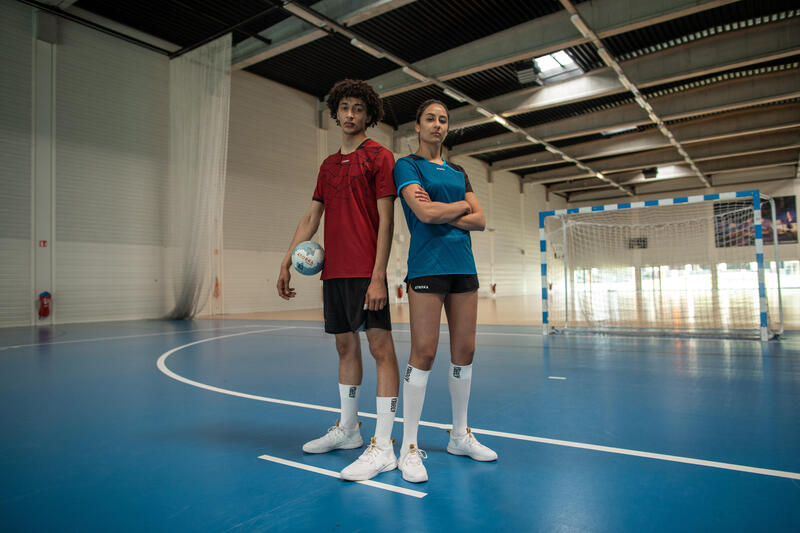 DRES ZA RUKOMET H500 ŽENSKI - PLAVO/CRNI - Decathlon