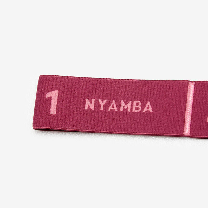 Fitness Resistance Textile Band 10 kg - Burgundy NYAMBA - Decathlon