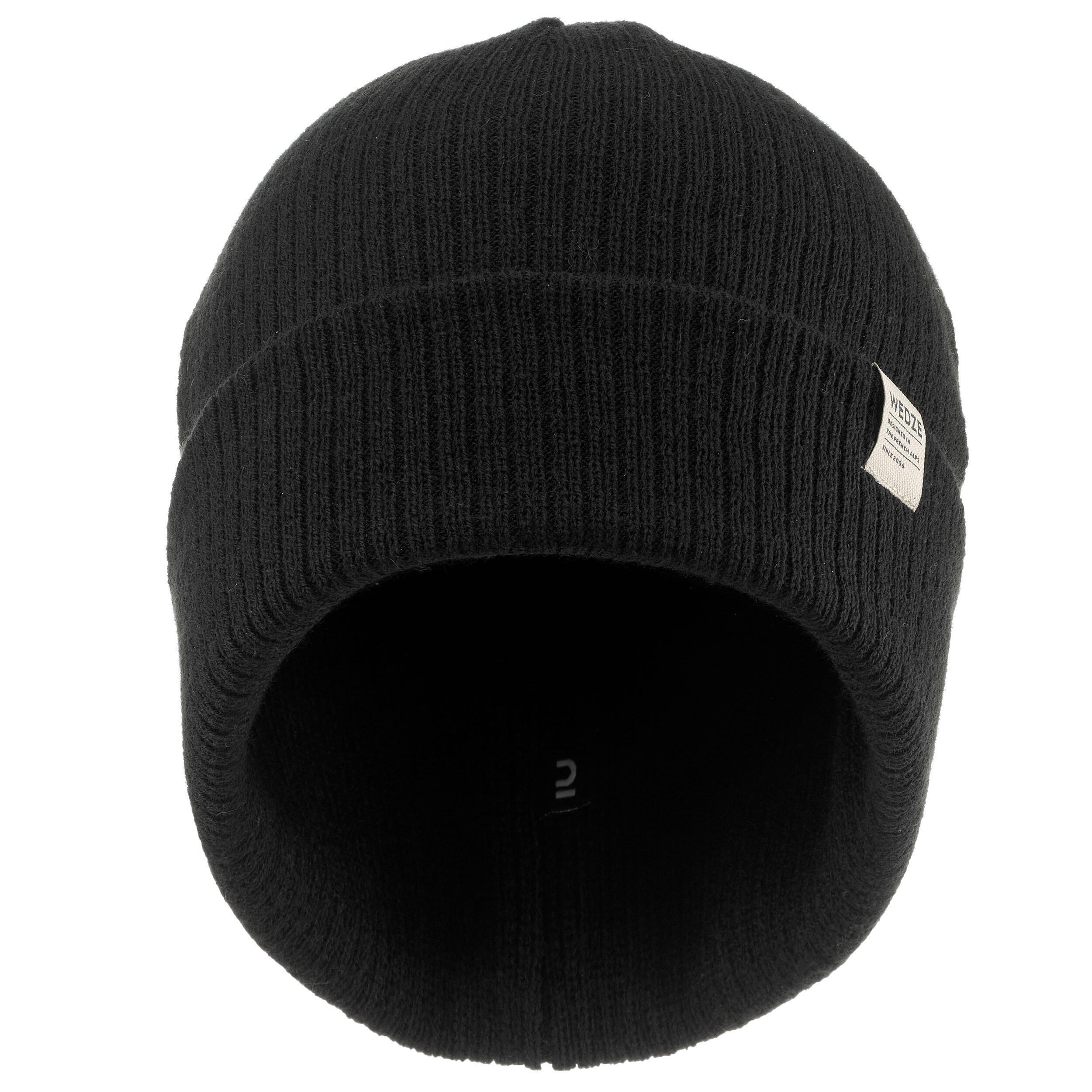ADULT SKI HAT - FISHERMAN - BLACK WEDZE | Decathlon