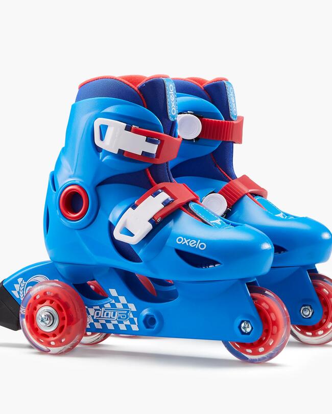 Kids' Roller Blades Blue - Play 3 OXELO | Decathlon
