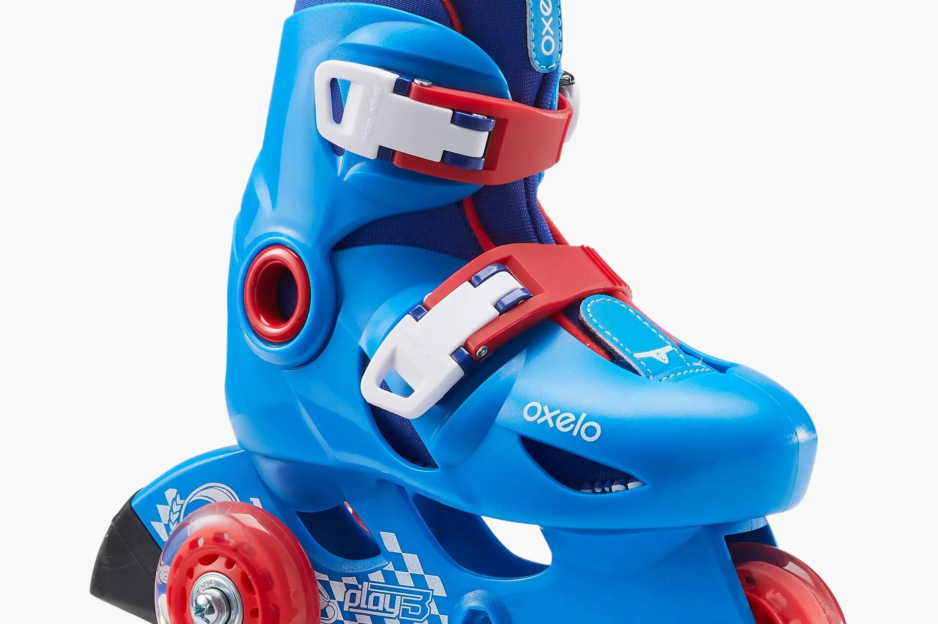 Kids' Roller Blades Blue - Play 3 OXELO | Decathlon