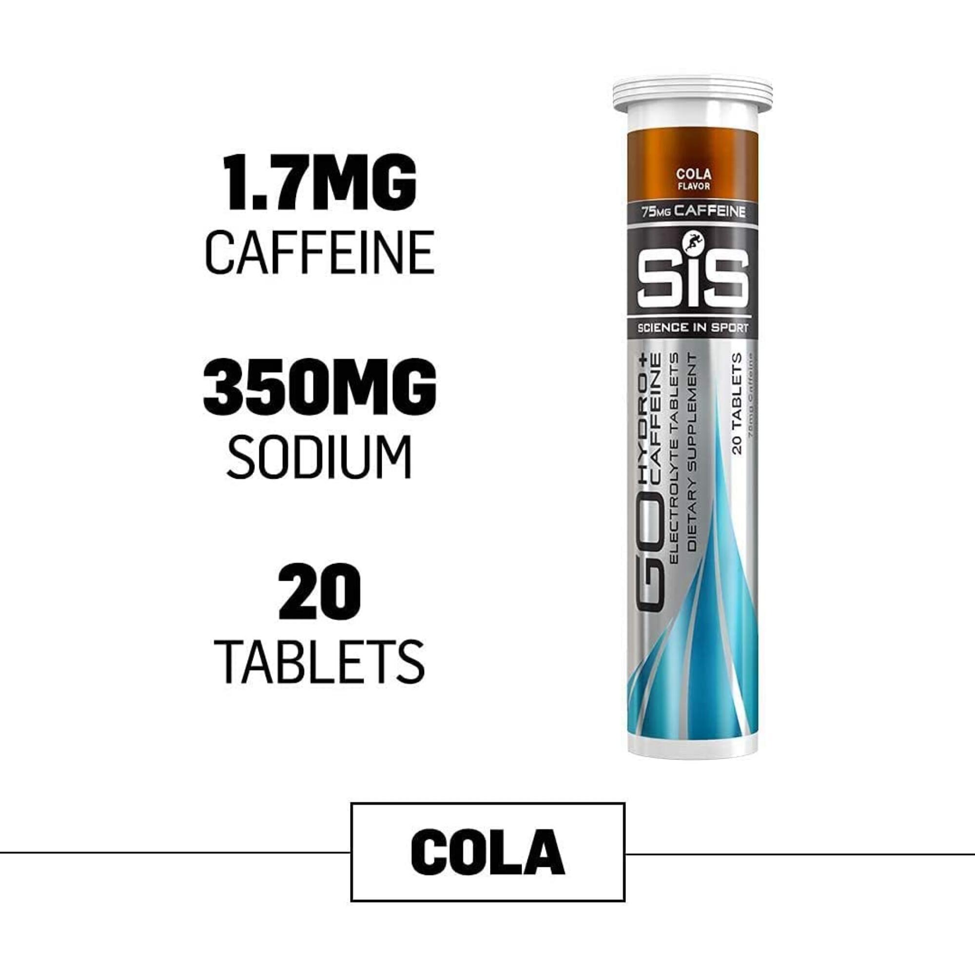 SIS Hydro Electrolyte Drink + Caffeine Tablets - Cola 1 Tube