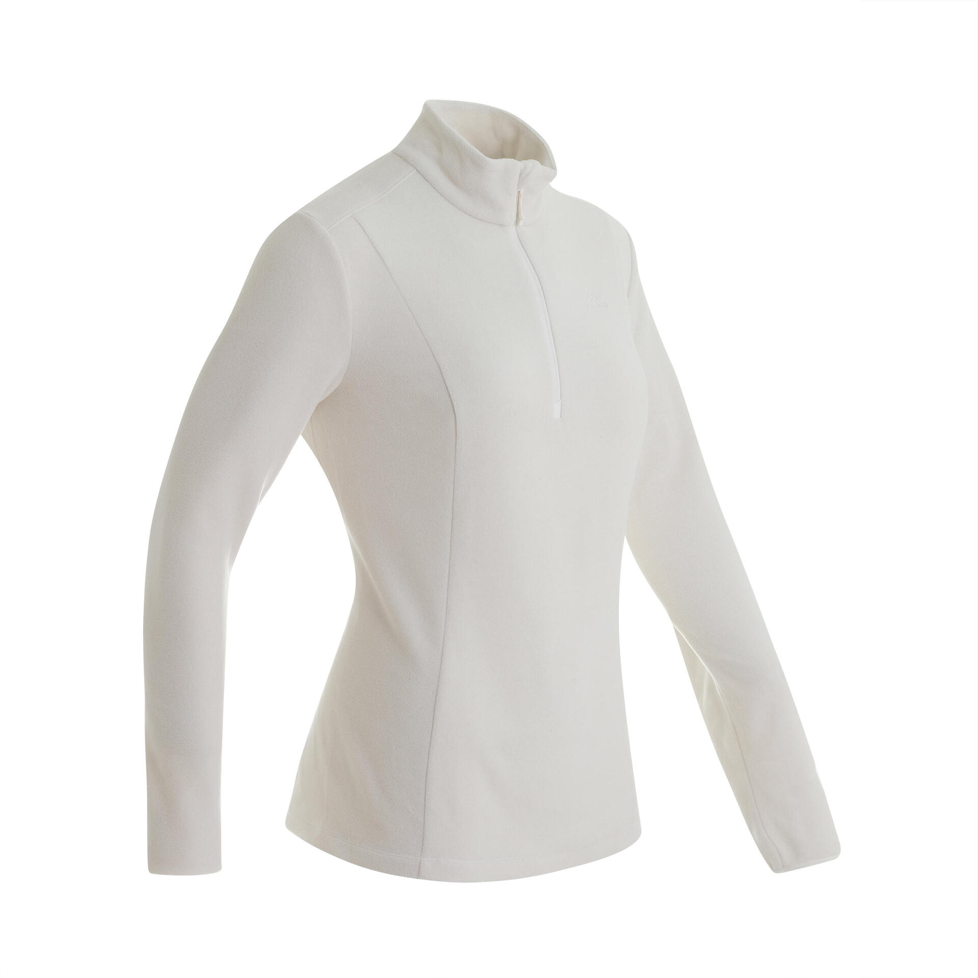 Women’s mountain hiking fleece jacket, MH100 - Beige