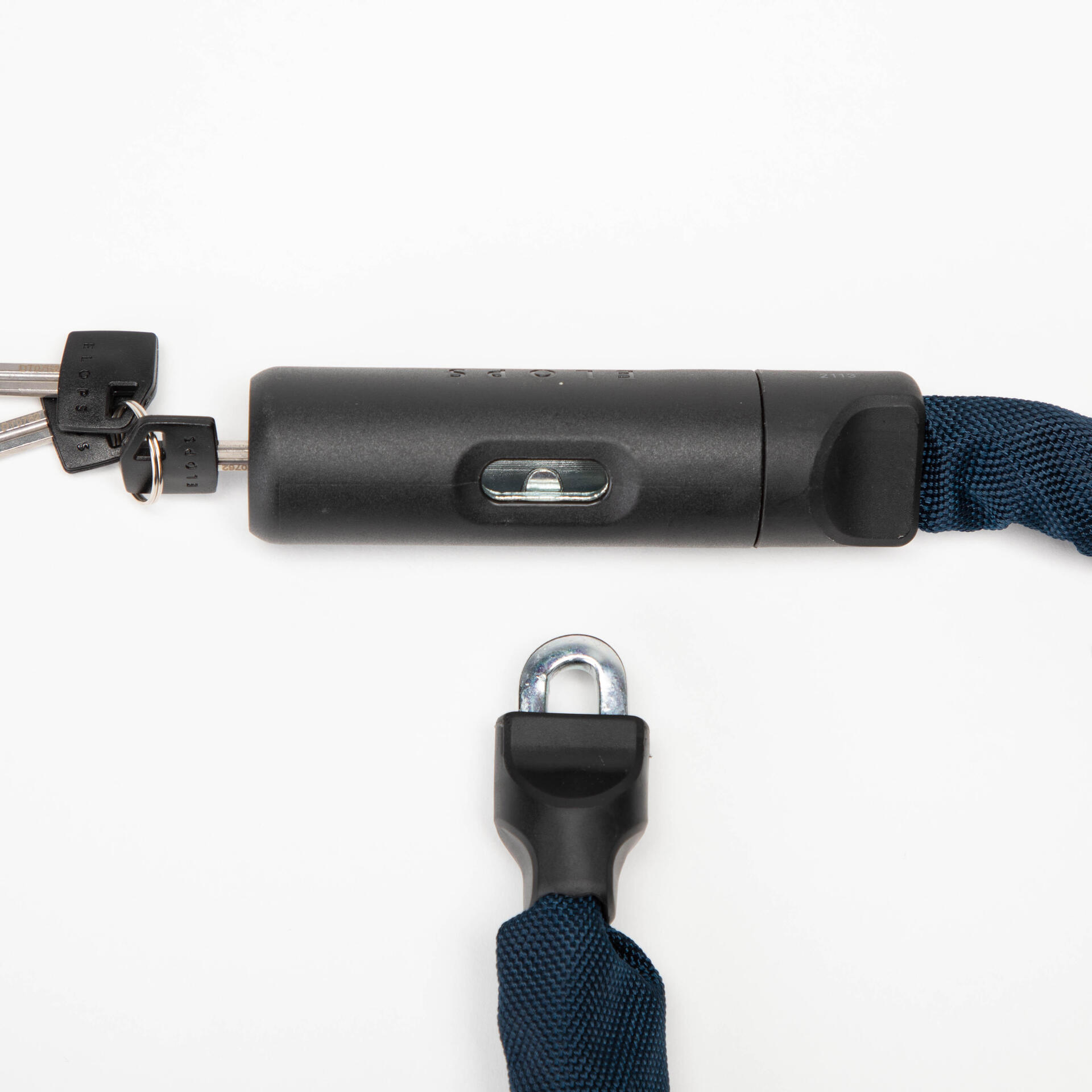 Bike Lock Elops 500 Chain - Blue