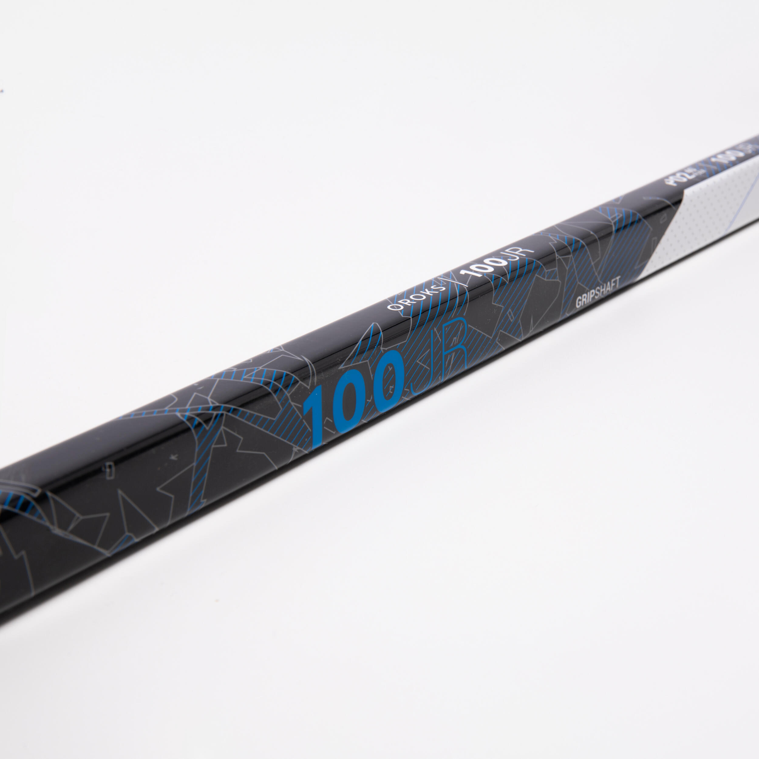 Kids' Left-Handed Hockey Stick - IH 100 - black, Snow white, Fluo flame ...