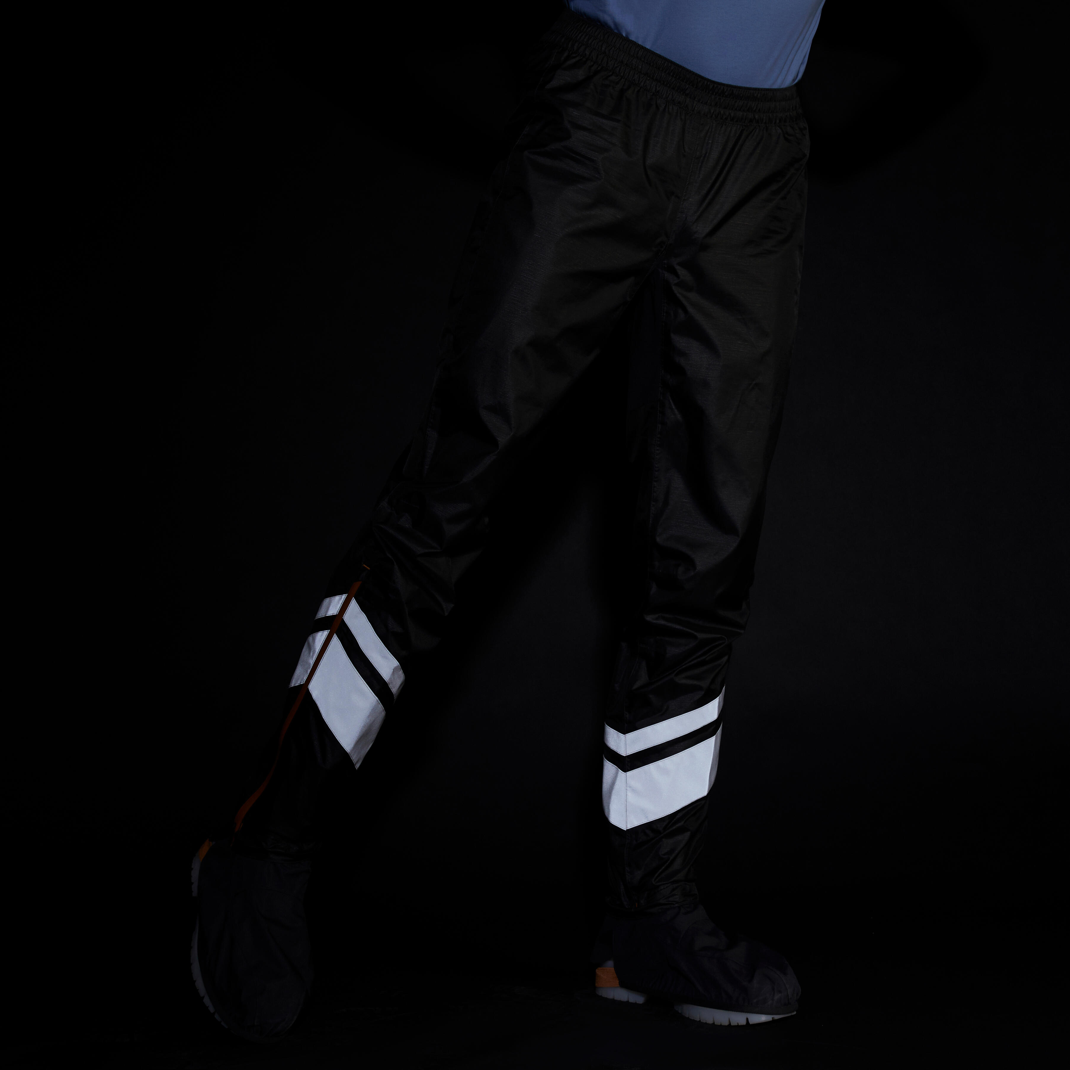 Women's Cycling Rain Pants with Built-In Overshoes – 540 - smoked black ...