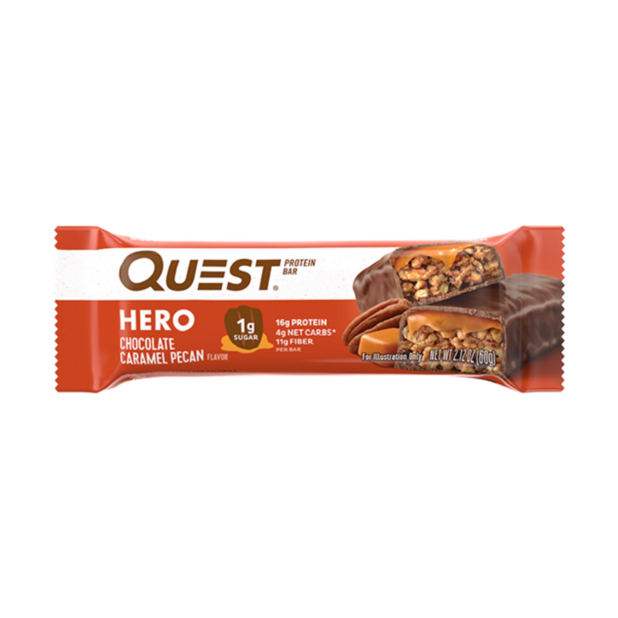 Hero Protein Bar Chocolate Caramel Pecan 60g