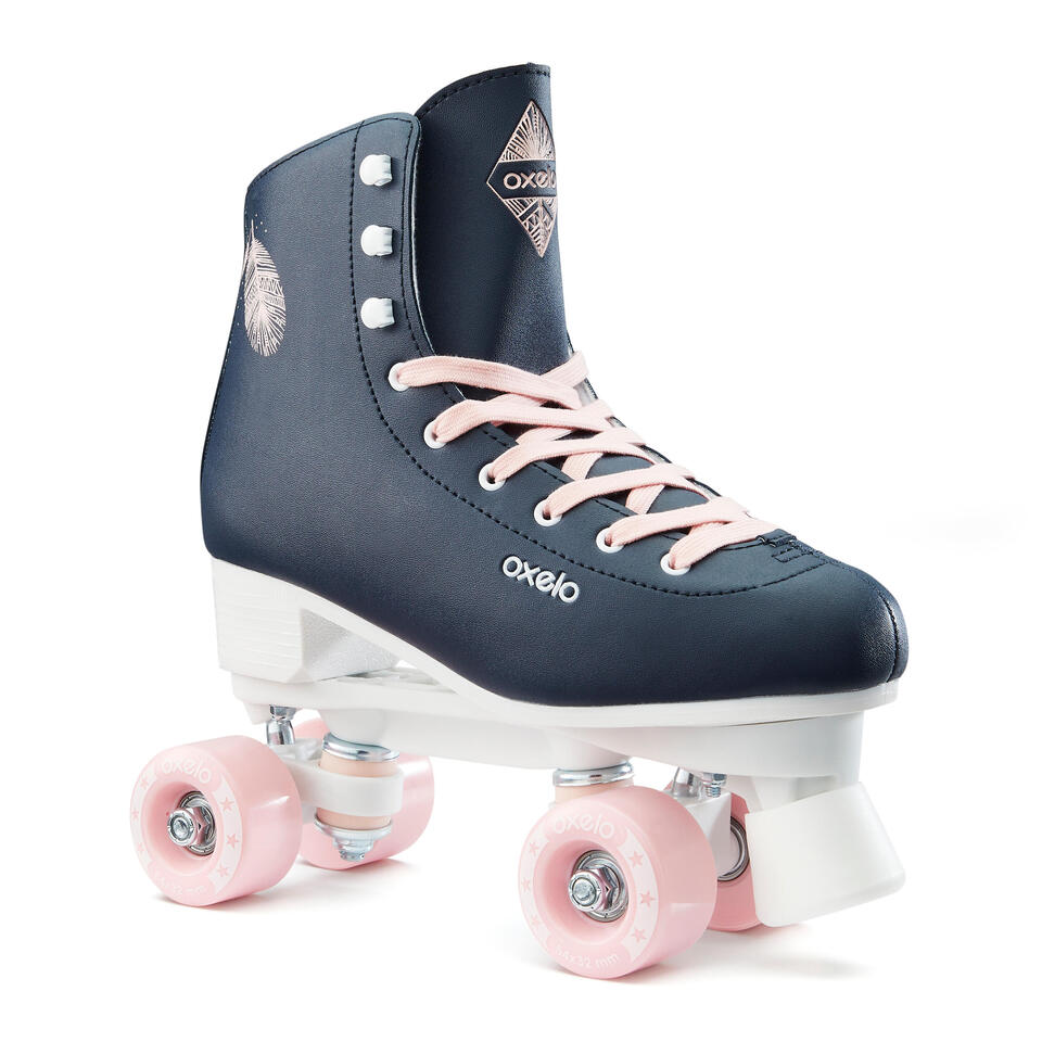 Patin à roulette fille, garçon – Patins à roulette enfant : Roller quad ...