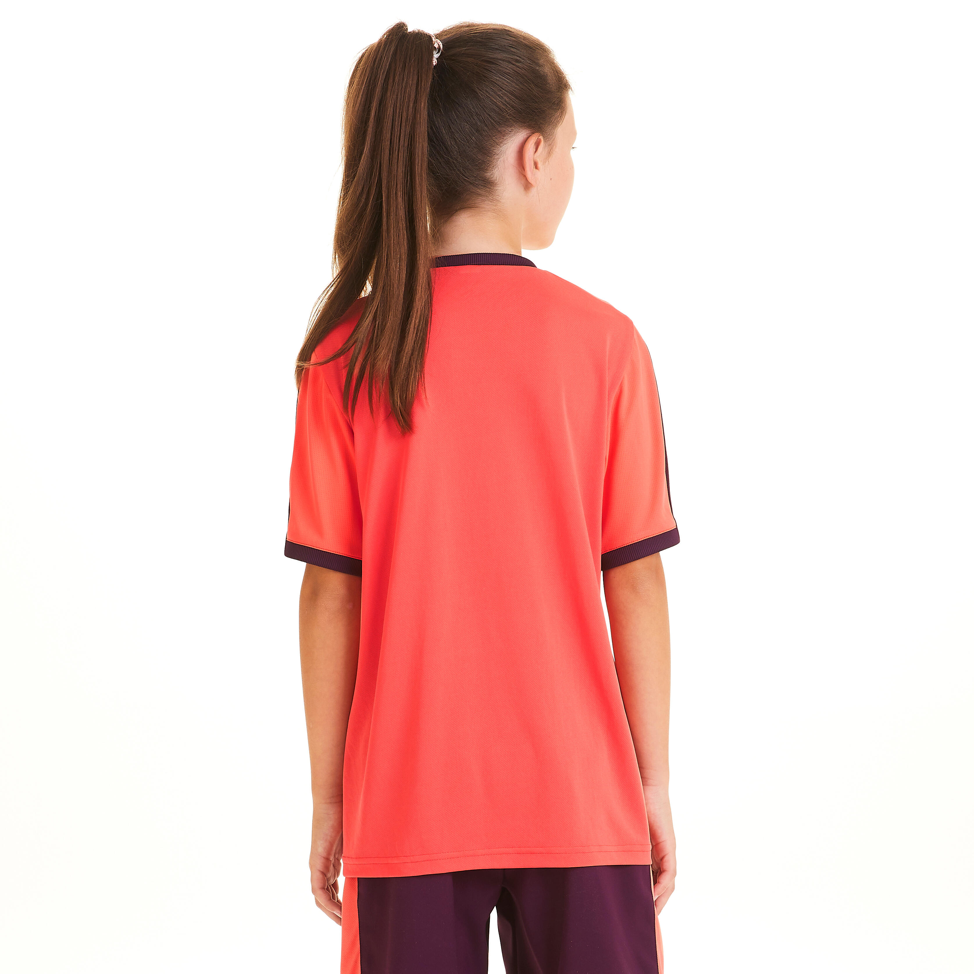 Girls' Football Jersey F500 - Coral - Decathlon