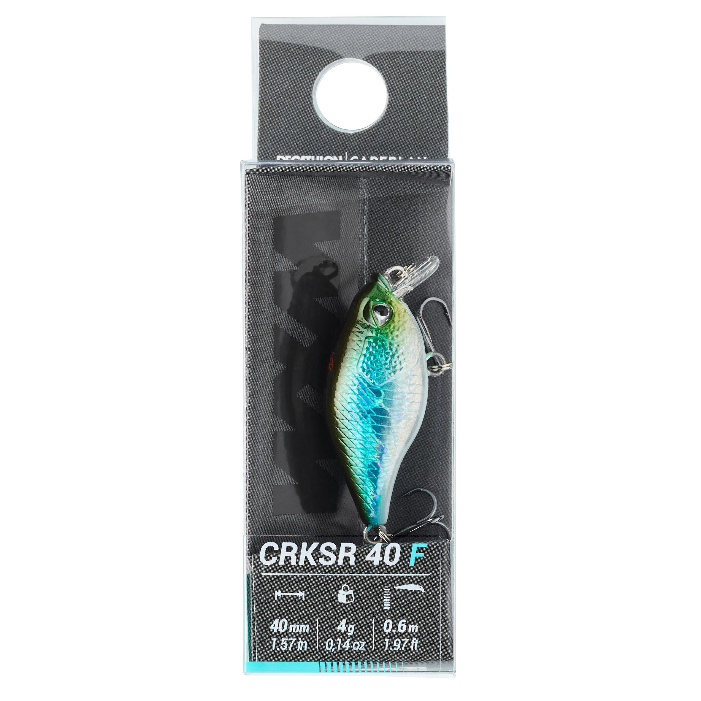 CRANKBAIT HARD LURE SHALLOW RUNNER WXM CRKSR 40 F - BLUE BACK CAPERLAN ...