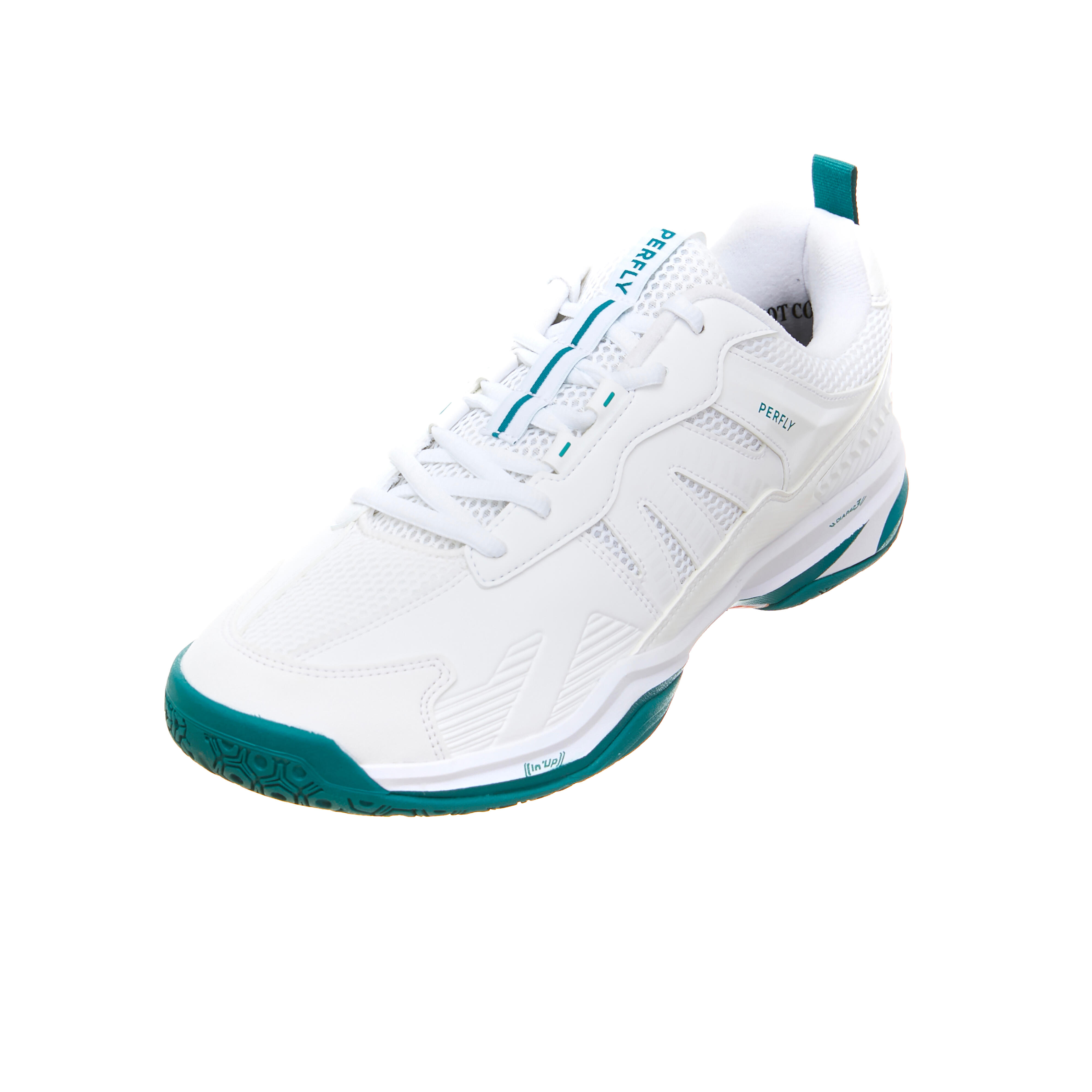 MEN BADMINTON SHOES PERFORM 590 WHITE PERFLY Decathlon