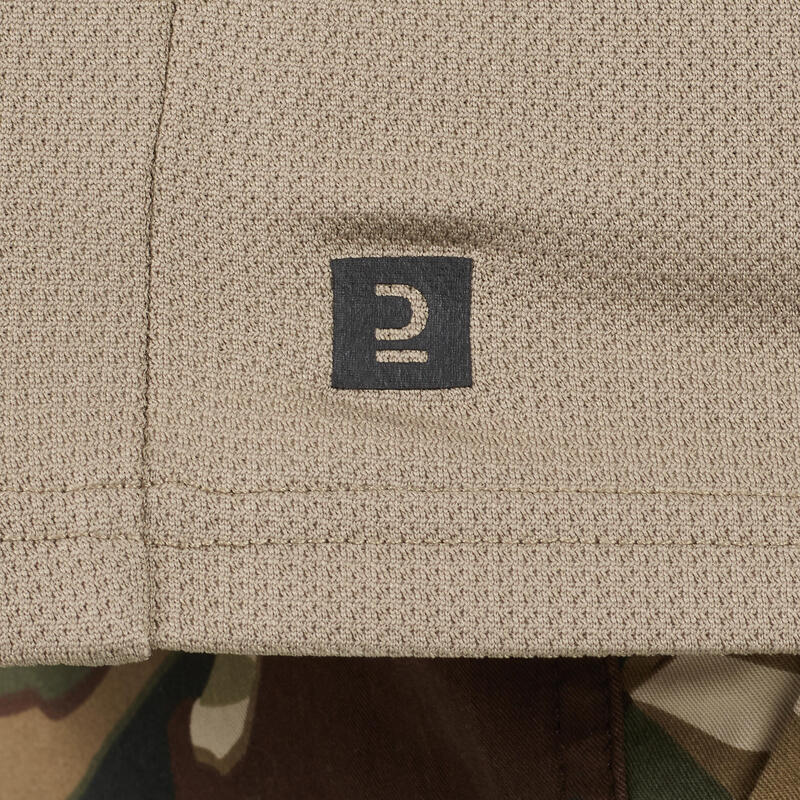 Erkek Avcılık Tişörtü - Açık Yeşil 100 SOLOGNAC - Decathlon