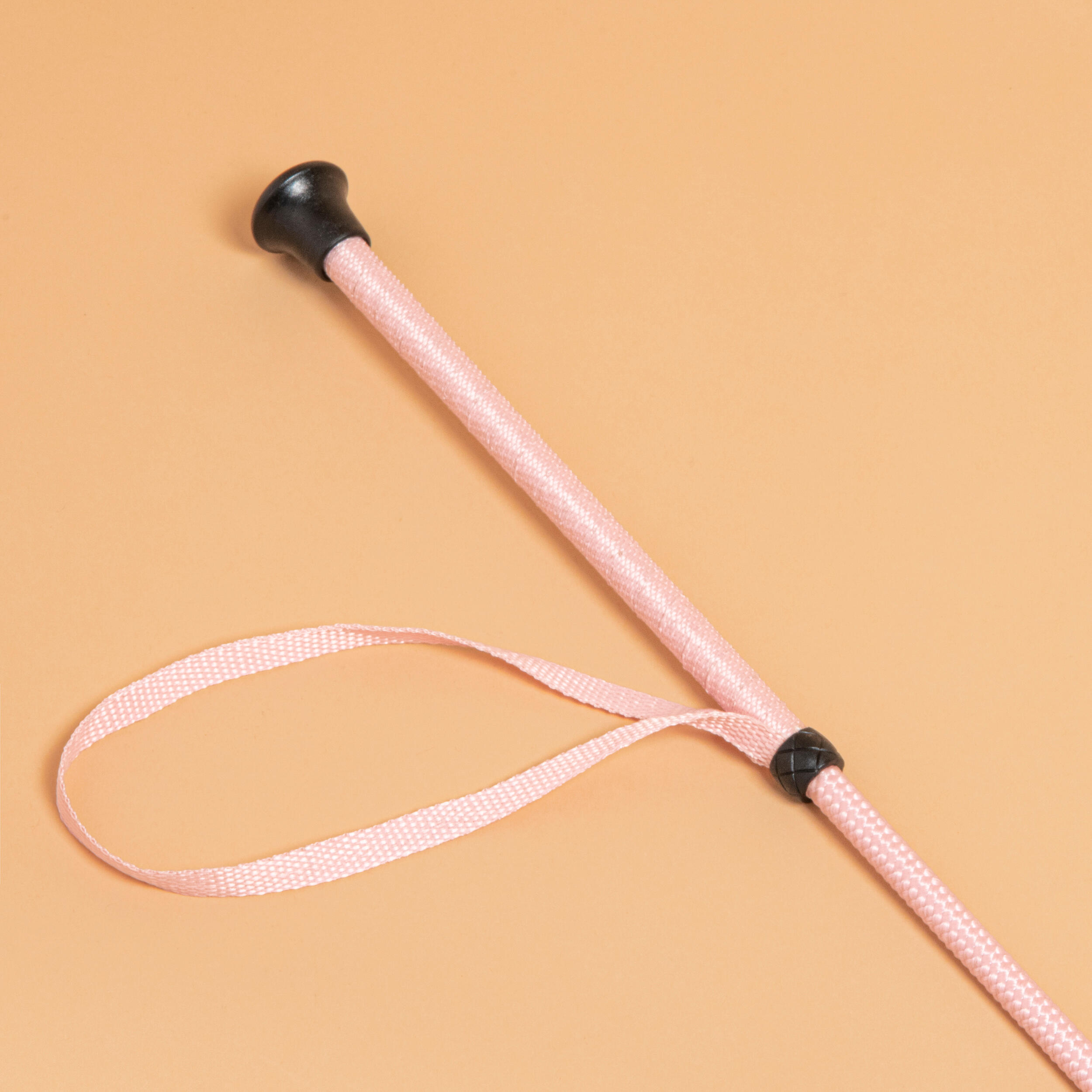 Cravache tressée 100 - Rose, Noir Graphite - Fouganza - Décathlon