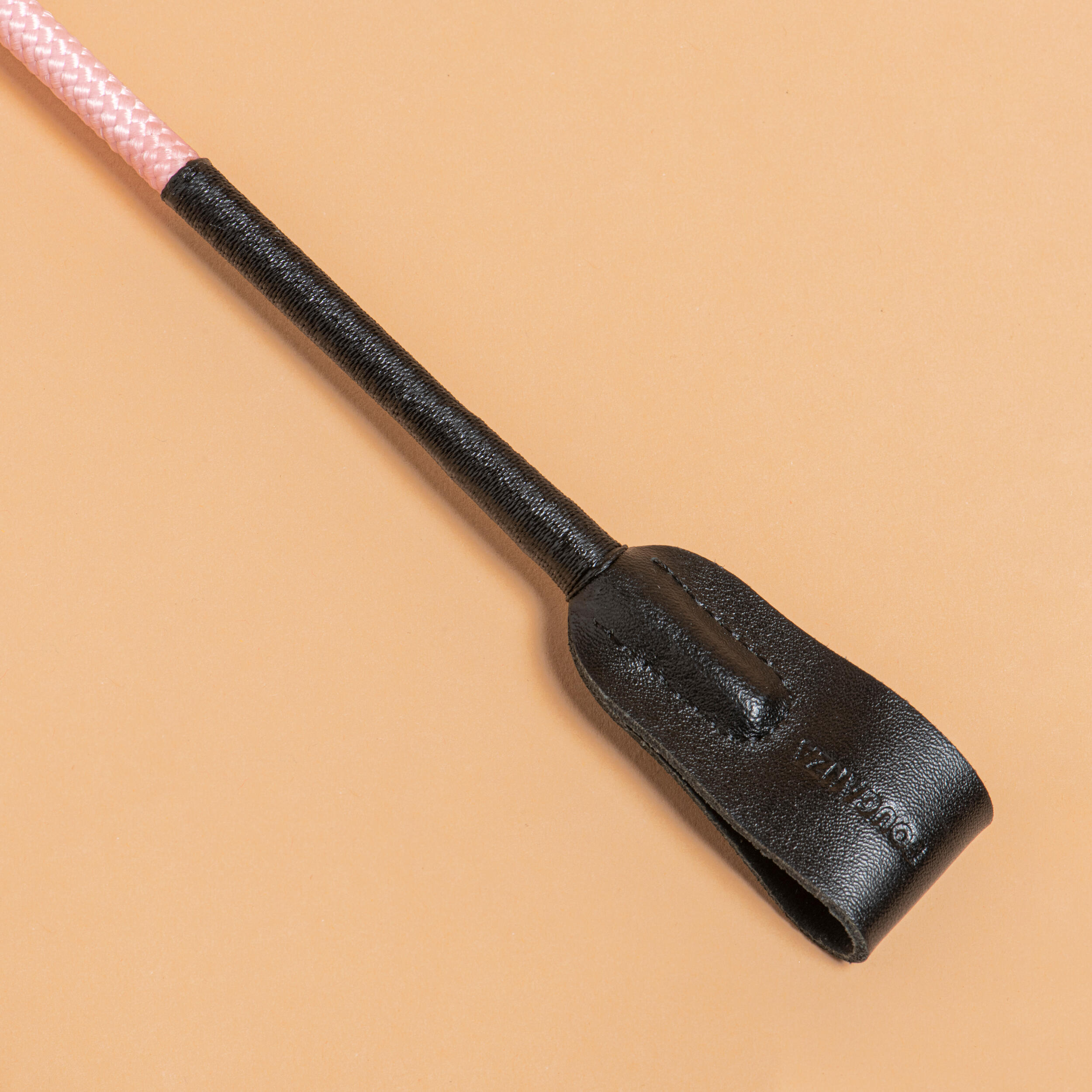 Cravache tressée 100 - Rose, Noir Graphite - Fouganza - Décathlon