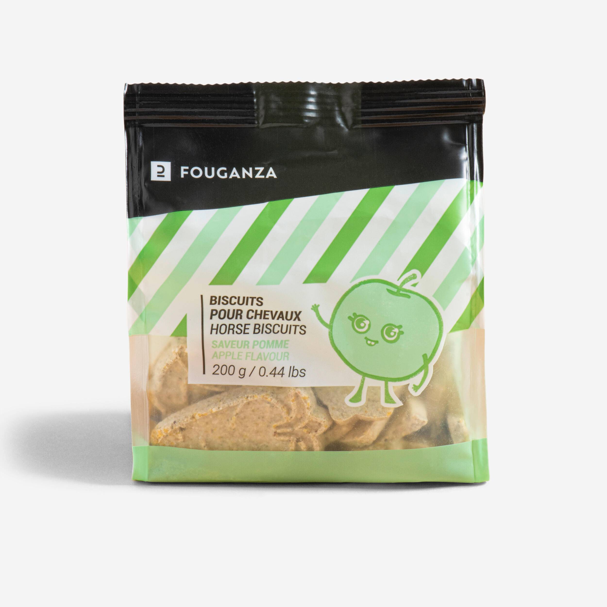 Poslastice za konje i ponije Fougacrunch jabuka 200 g - Decathlon