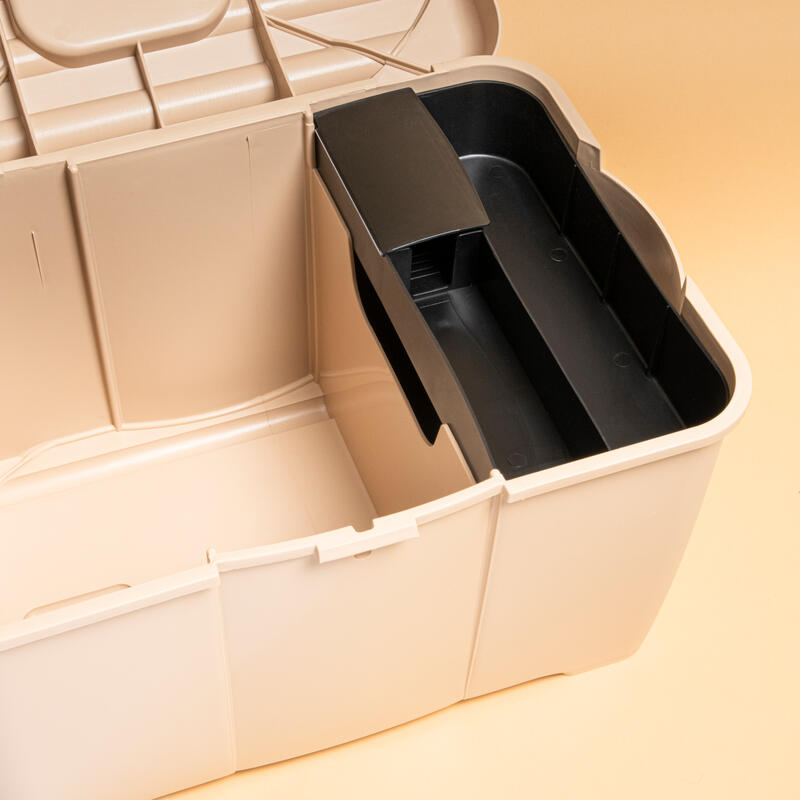 700 Horse Riding Grooming Box - Black FOUGANZA - Decathlon