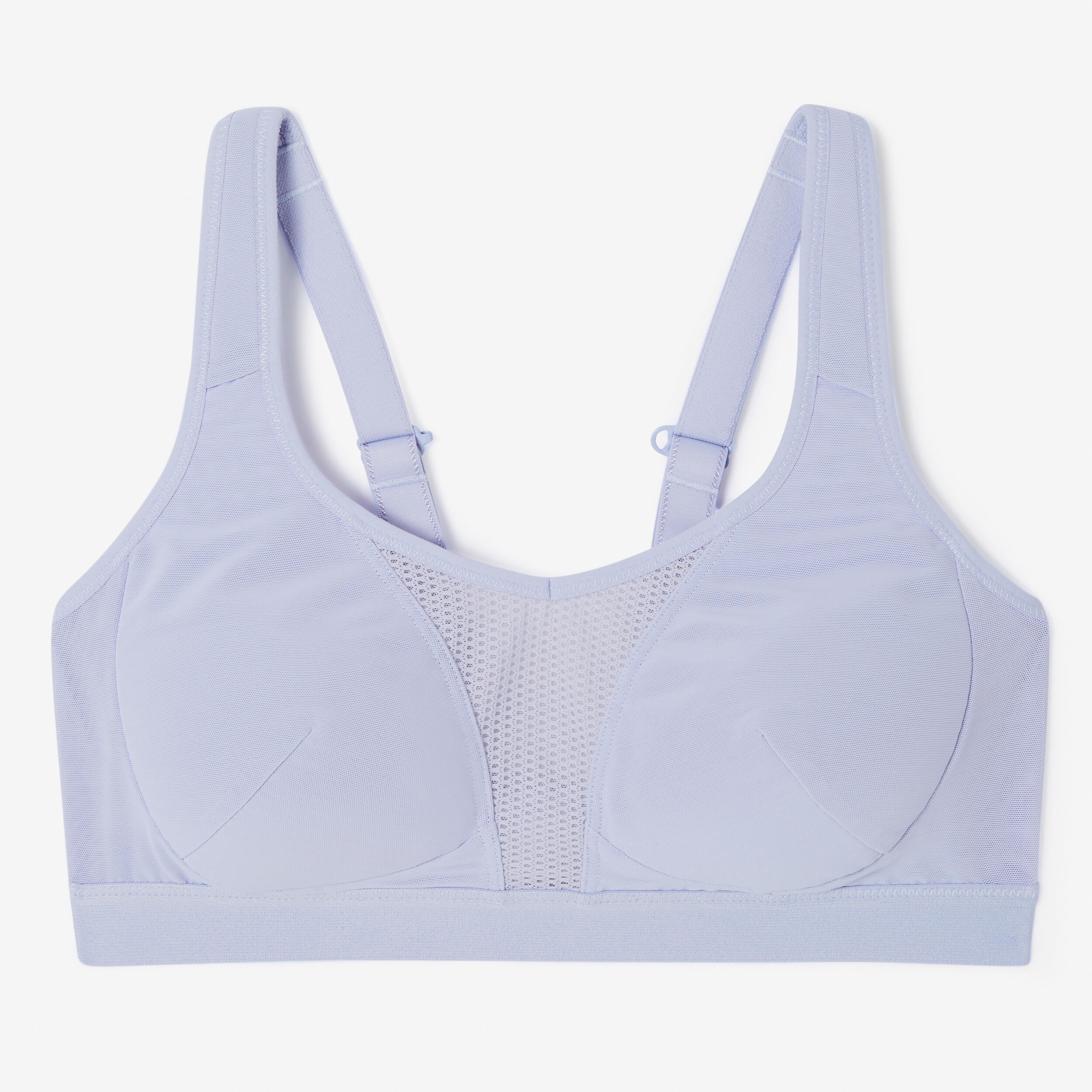 Women's High Support Convertible Strap Sports Bra - Light Blue - Decathlon