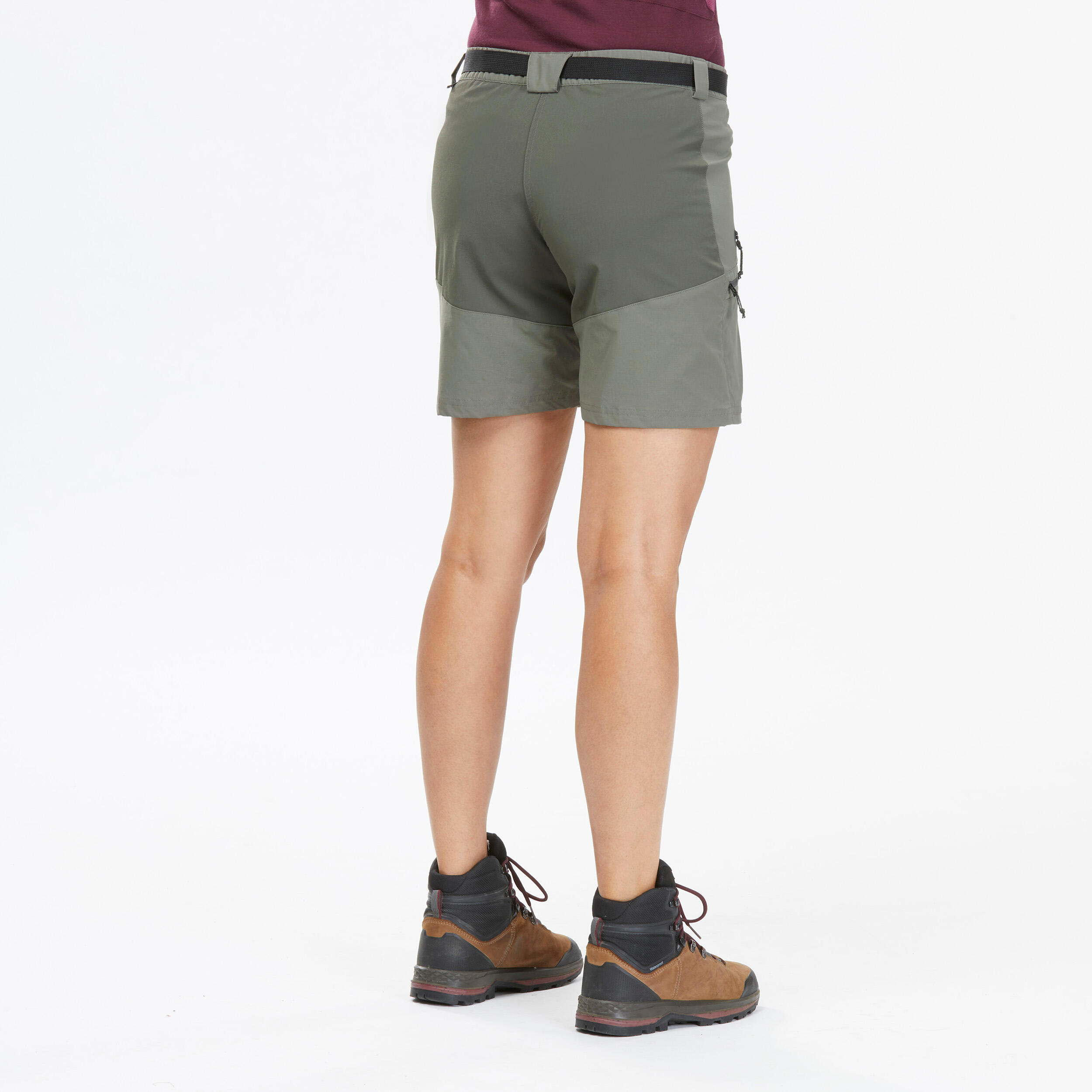Women Trekking Shorts MT500 - Khaki