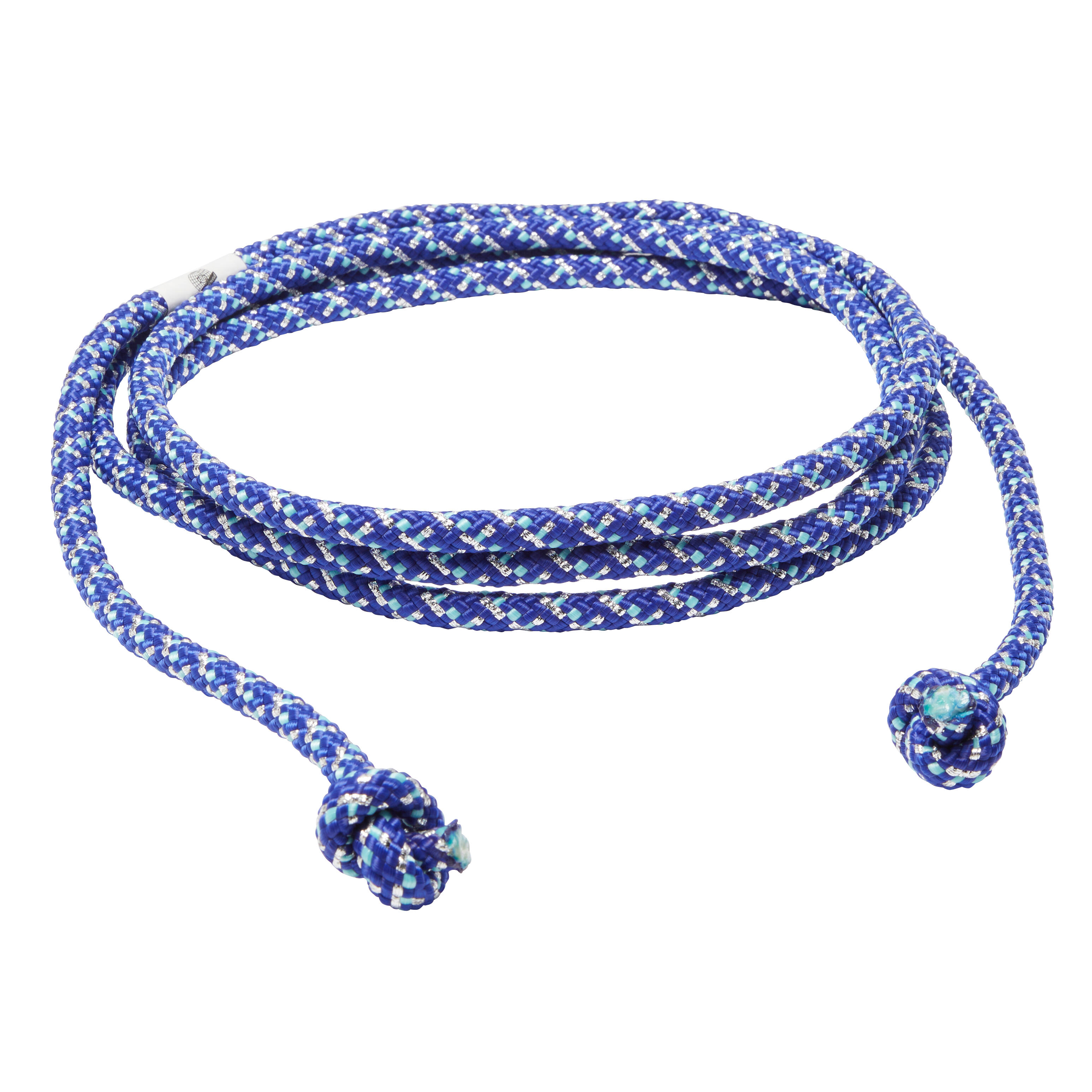 3-Metre Rhythmic Gymnastics Rope - Blue Glitter - Decathlon