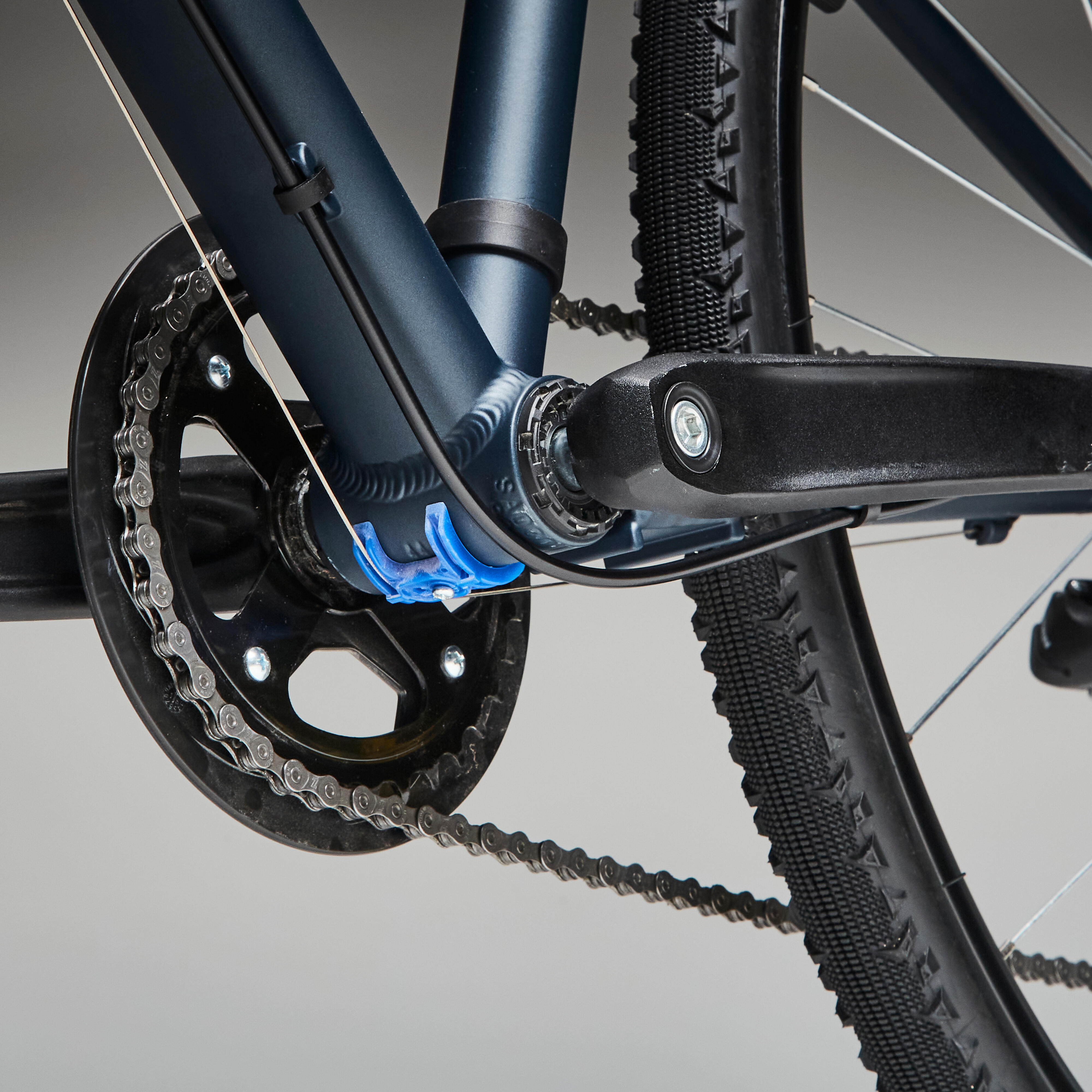 Riverside 500 Hybrid Bike - navy - Decathlon