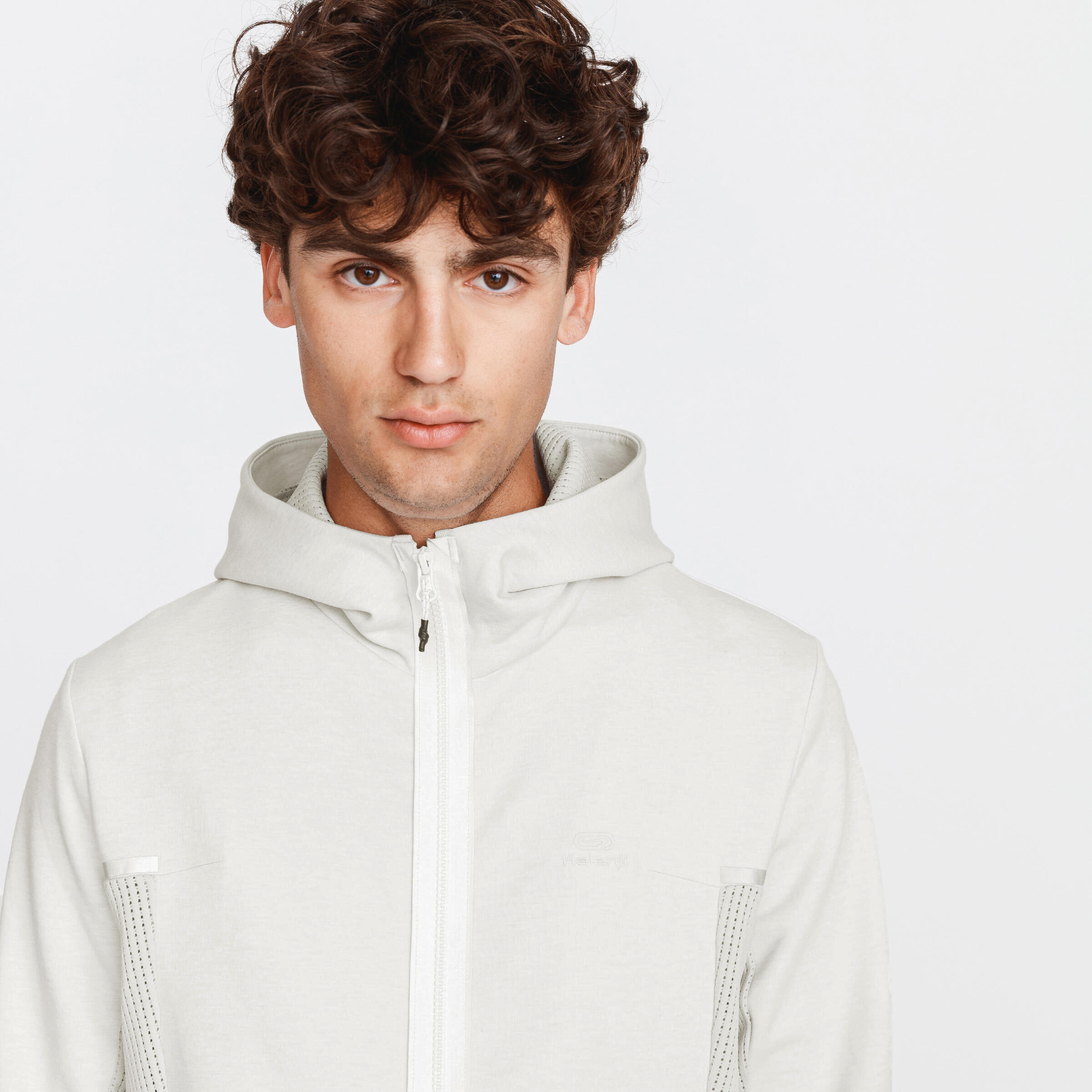 RUN WARM+ MEN'S RUNNING JACKET ICE WHITE - Decathlon
