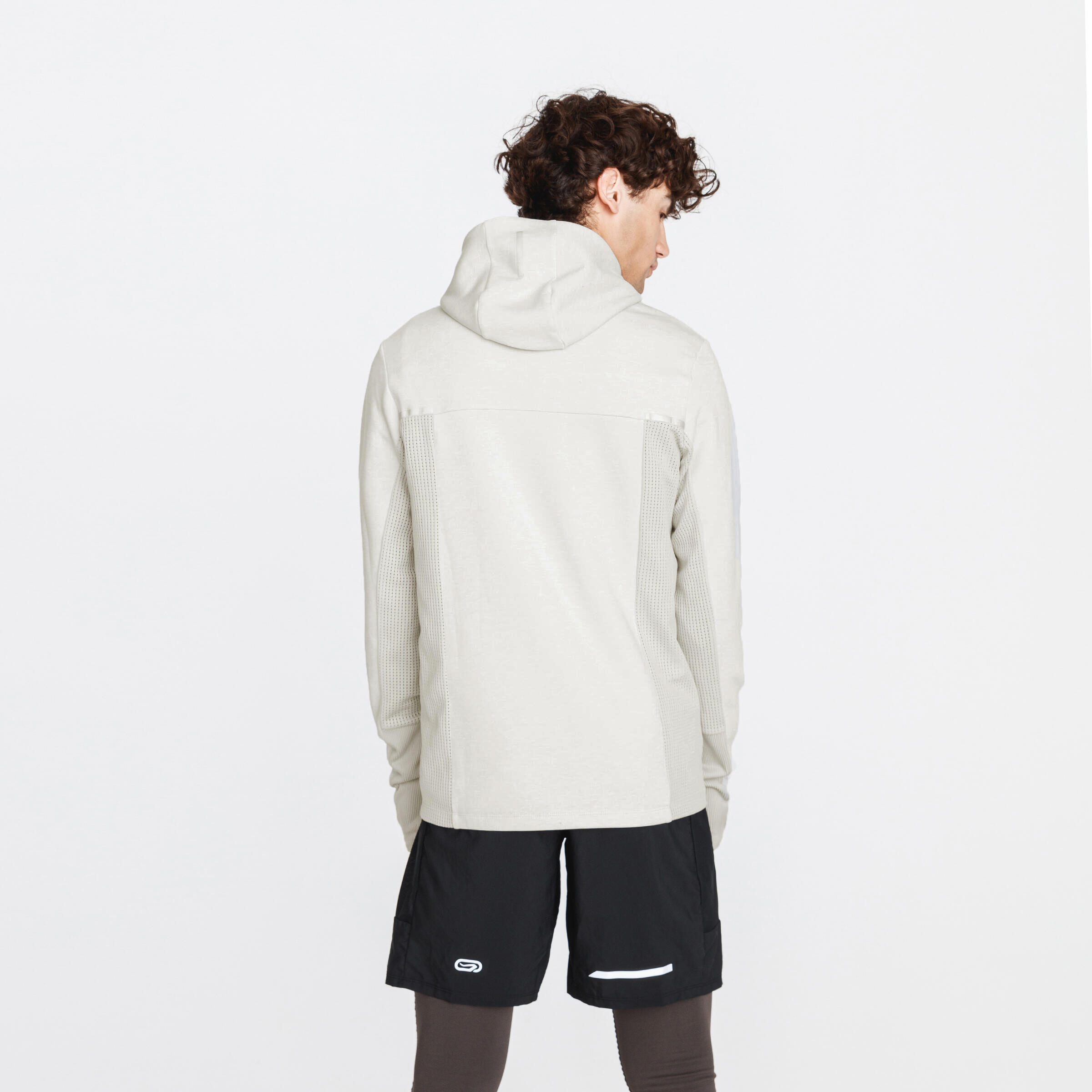 RUN WARM+ MEN'S RUNNING JACKET ICE WHITE - Decathlon