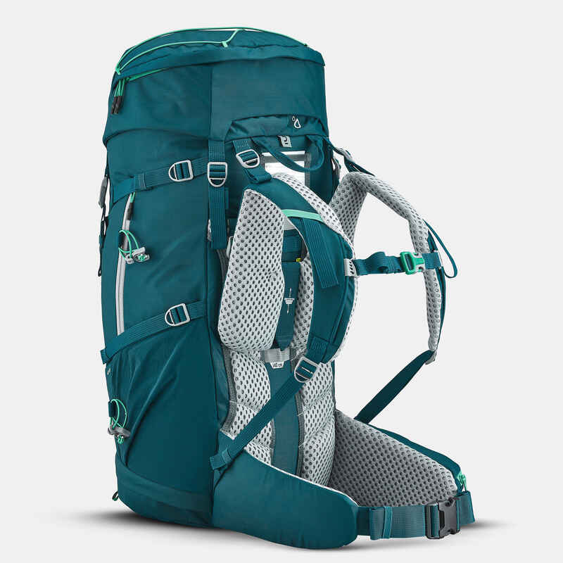 Morral de 40 litros de senderismo para Niños Quechua MH500 verde - Decathlon
