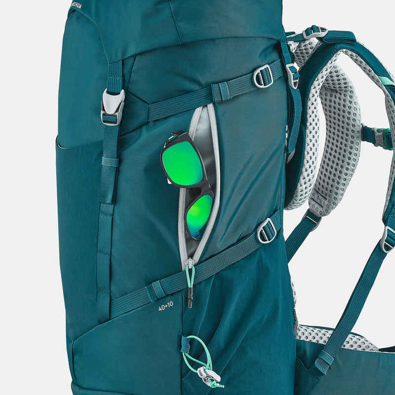 Morral de 40 litros de senderismo para Niños Quechua MH500 verde - Decathlon