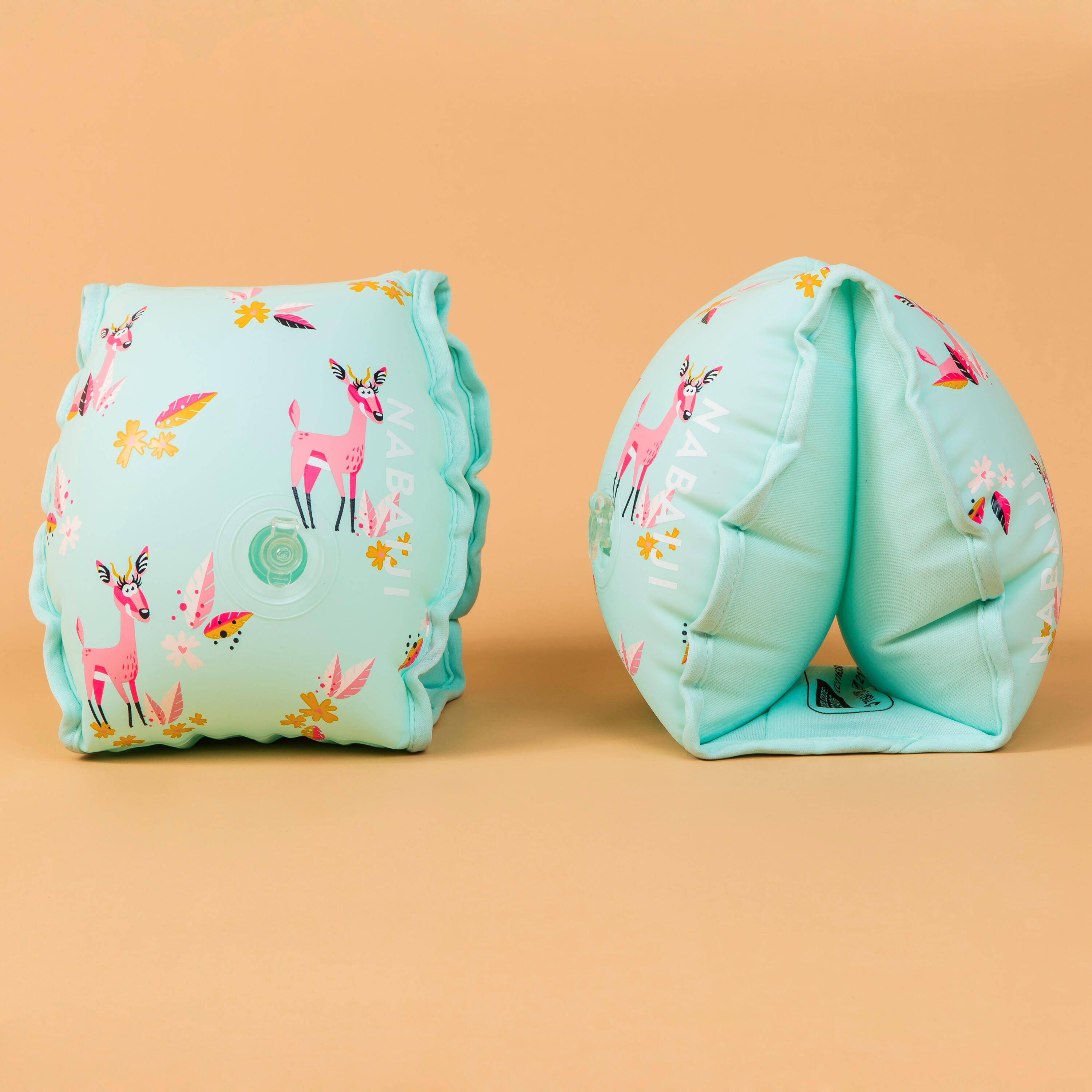 Swimming pool armbands with inner fabric for 15-30 kg kids printed ...