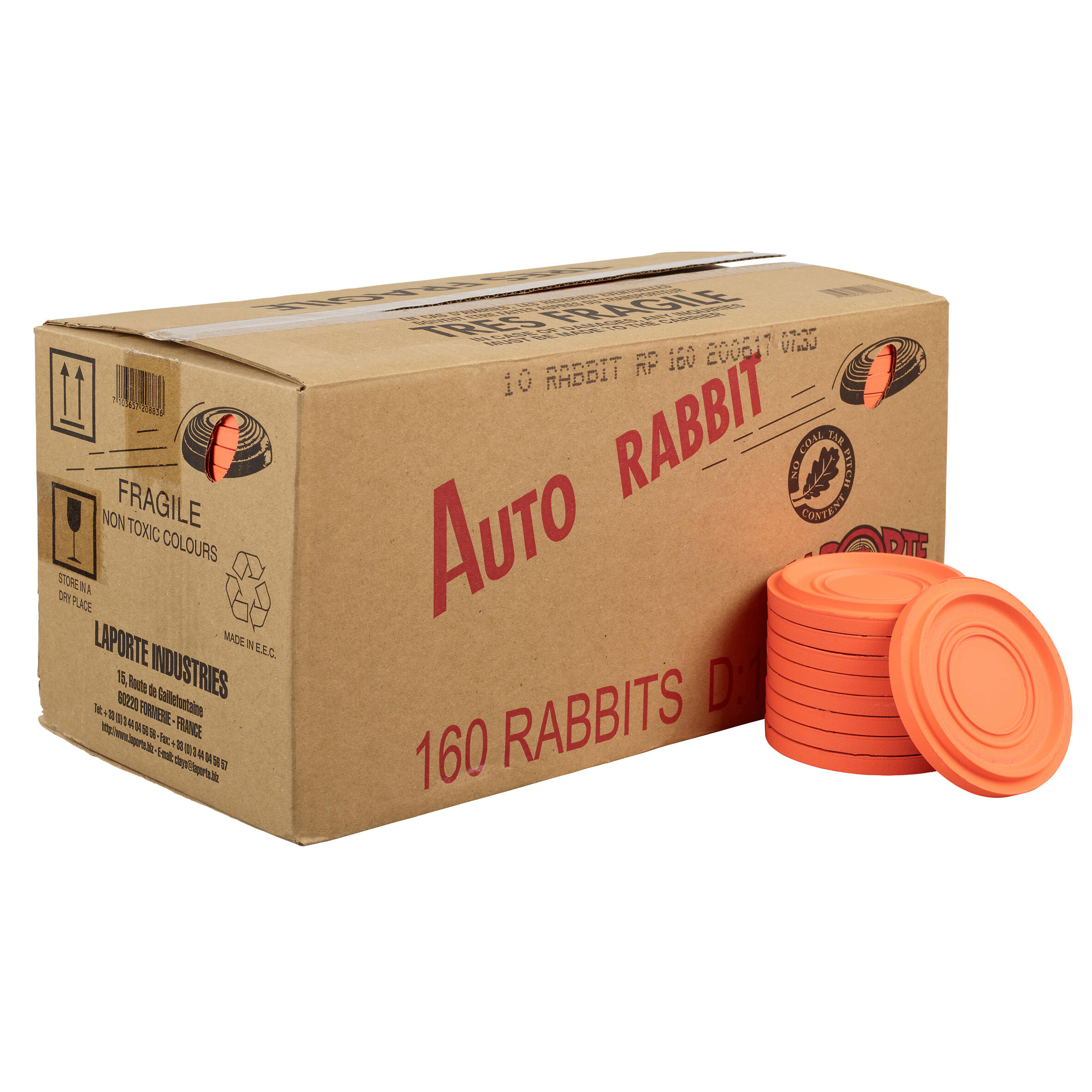 Clay Pigeon Shooting Clay Targets Laporte Rabbit Box of 160 LAPORTE ...