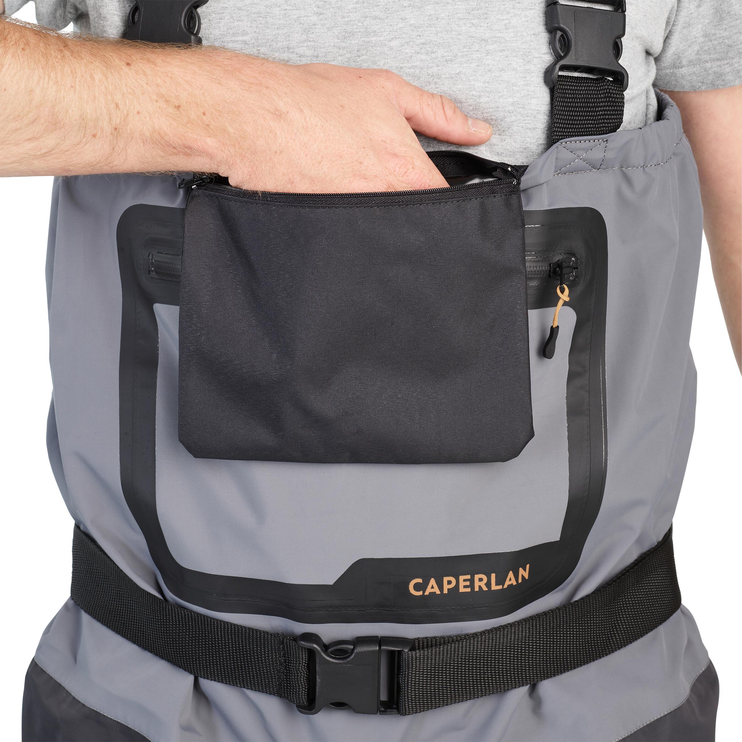 Breathable Fishing Waders - 500 - Carbon grey, Granite - Caperlan ...