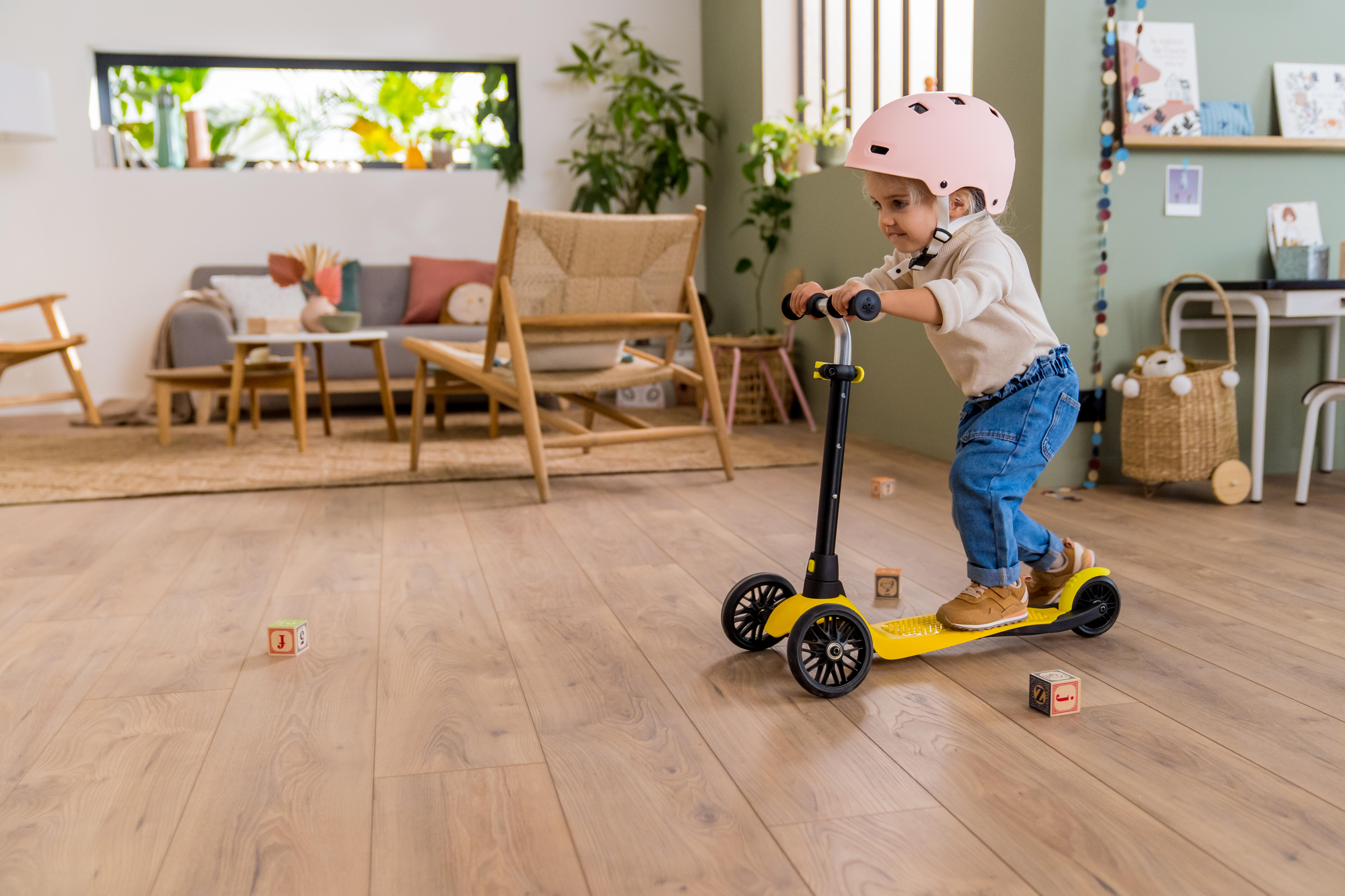 3-Wheeled Scooter Shell - B1 - Yellow - Oxelo - Decathlon