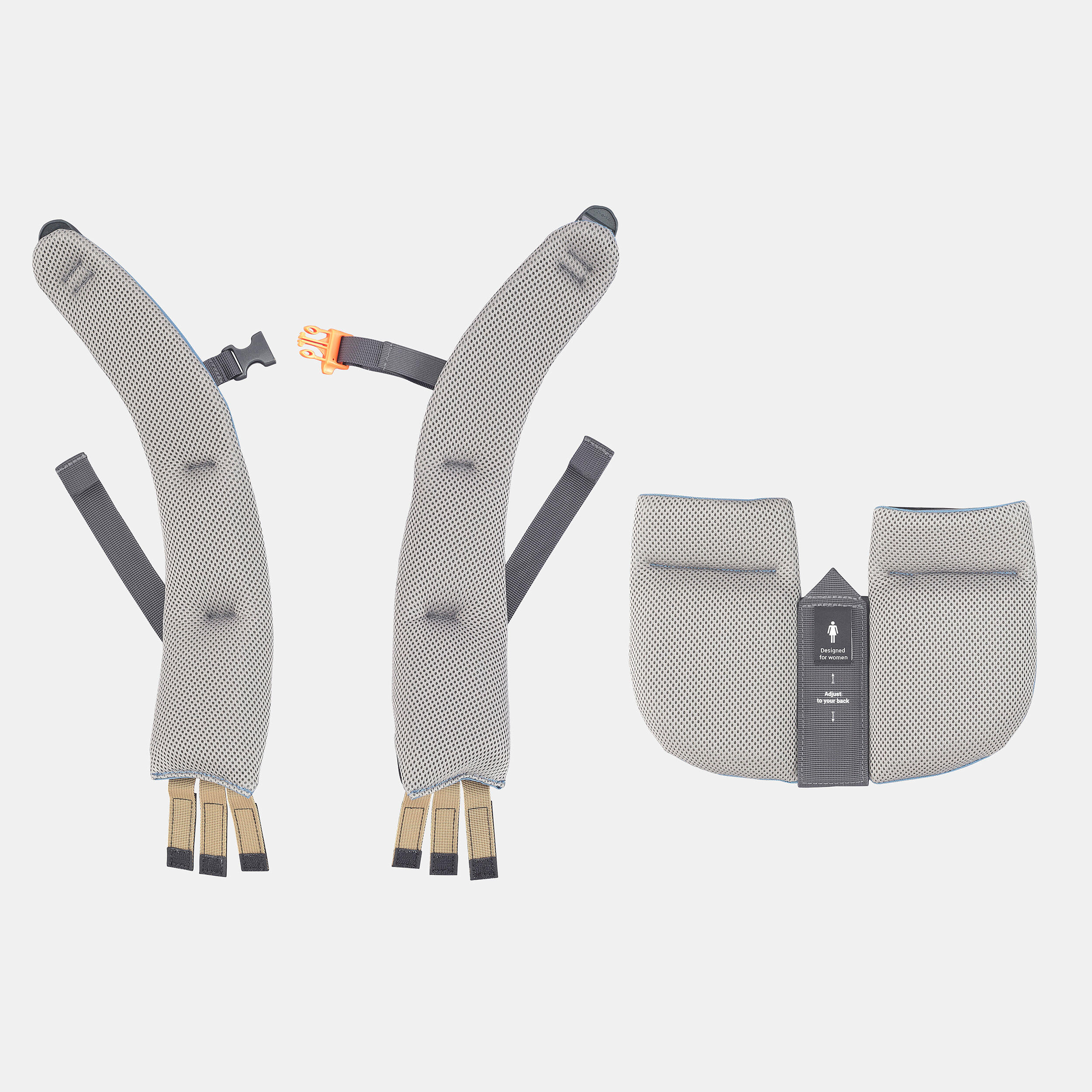 Replacement shoulder straps for women's MT900 50+10L backpack FORCLAZ ...