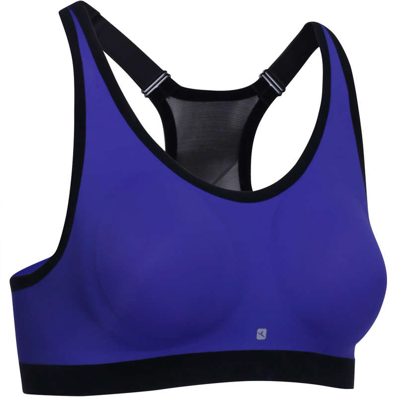 Domyos Shape Womens Fitness Sports Bra Blue Decathlon