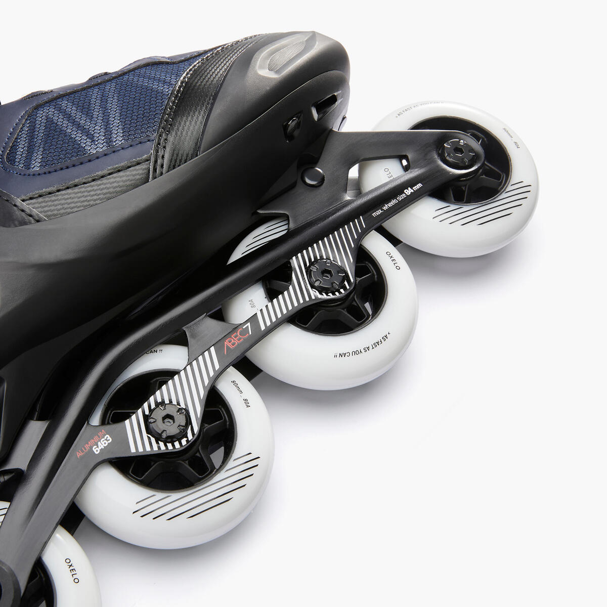 Inline Skates Inliner Damen/Herren - FIT500 blau/rot - Decathlon