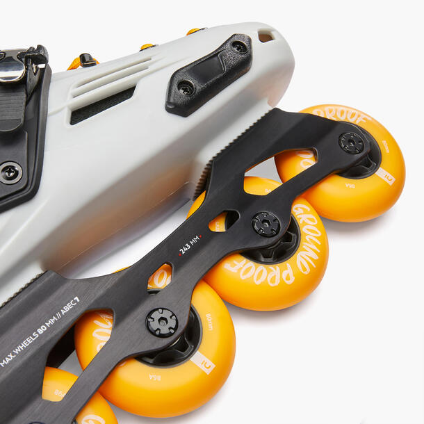 Adult Inline Skate MF 500 - White Yellow