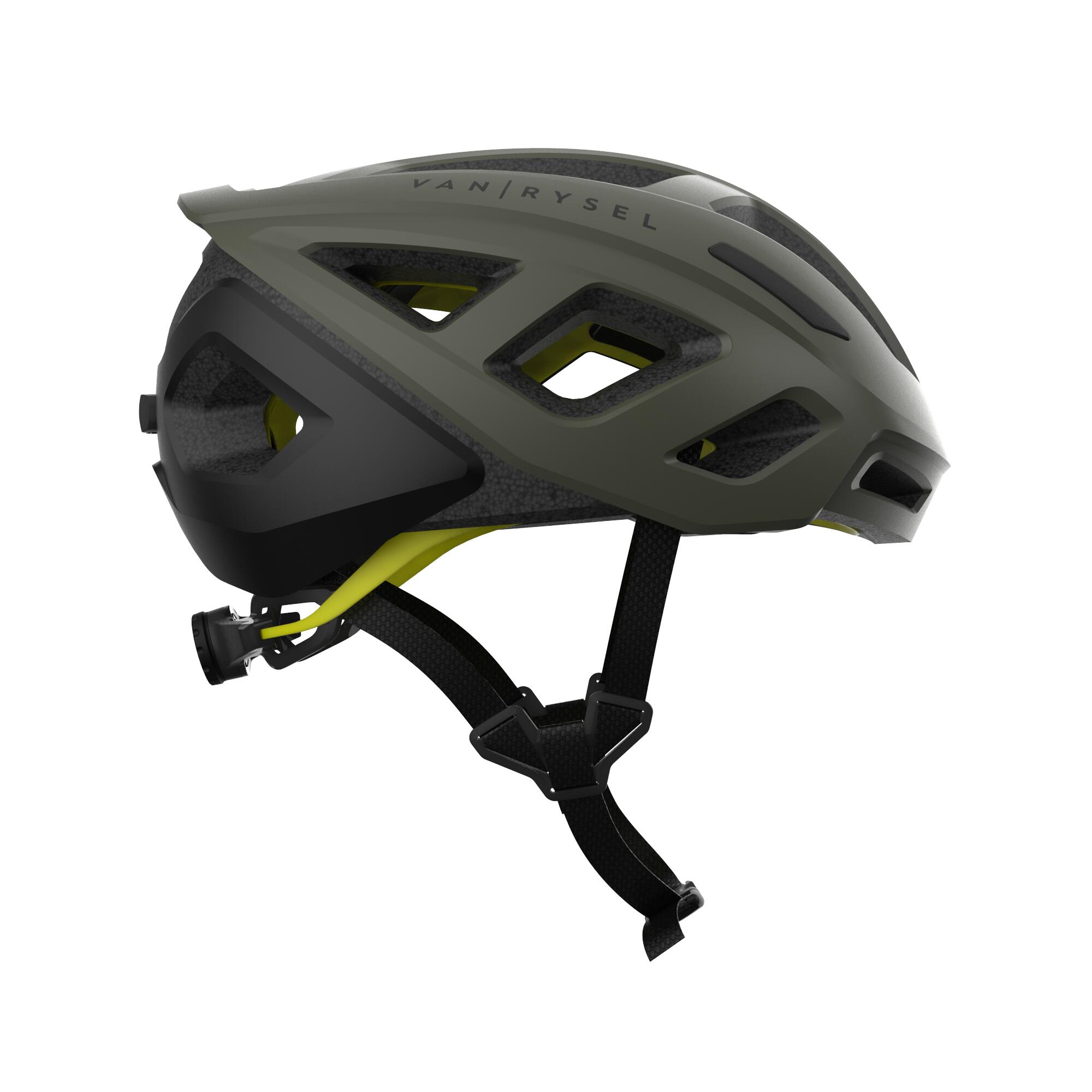 Plento dviratininko šalmas „RoadR 500 MIPS“, chaki spalvos - „Decathlon“