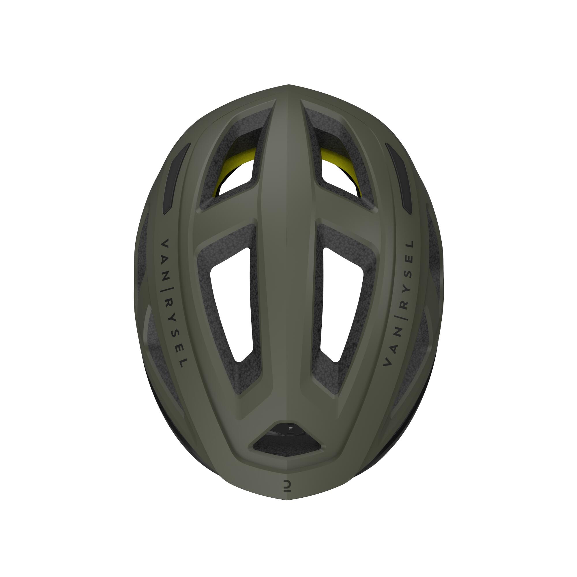 Road Cycling Helmet RoadR 500 MIPS - Khaki - Decathlon