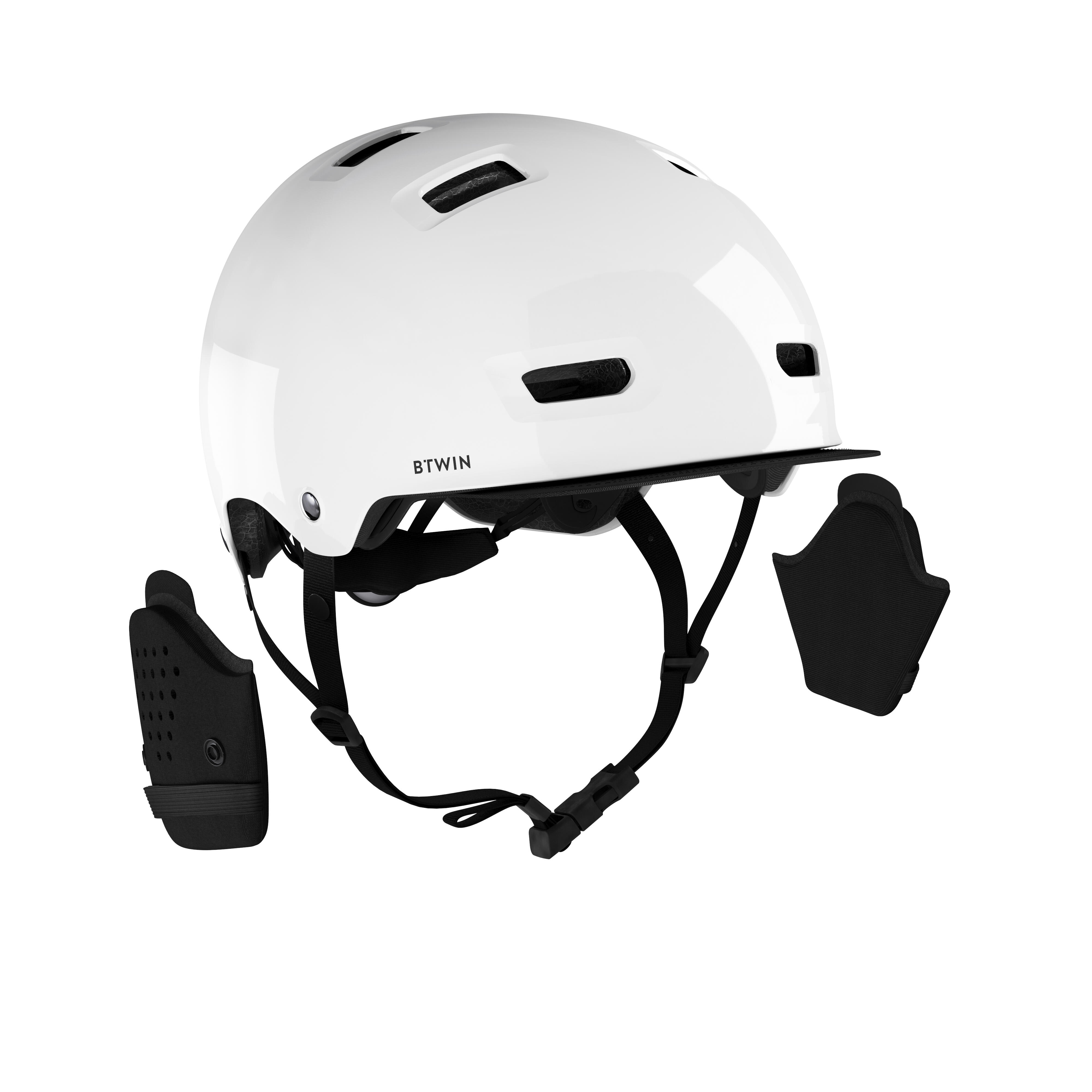 500 City Cycling Bowl Helmet - White - Decathlon