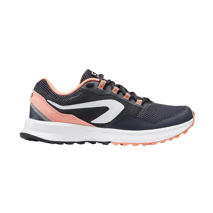 Kalenji Run Active Grip Women's Running Shoes - Grey Pink