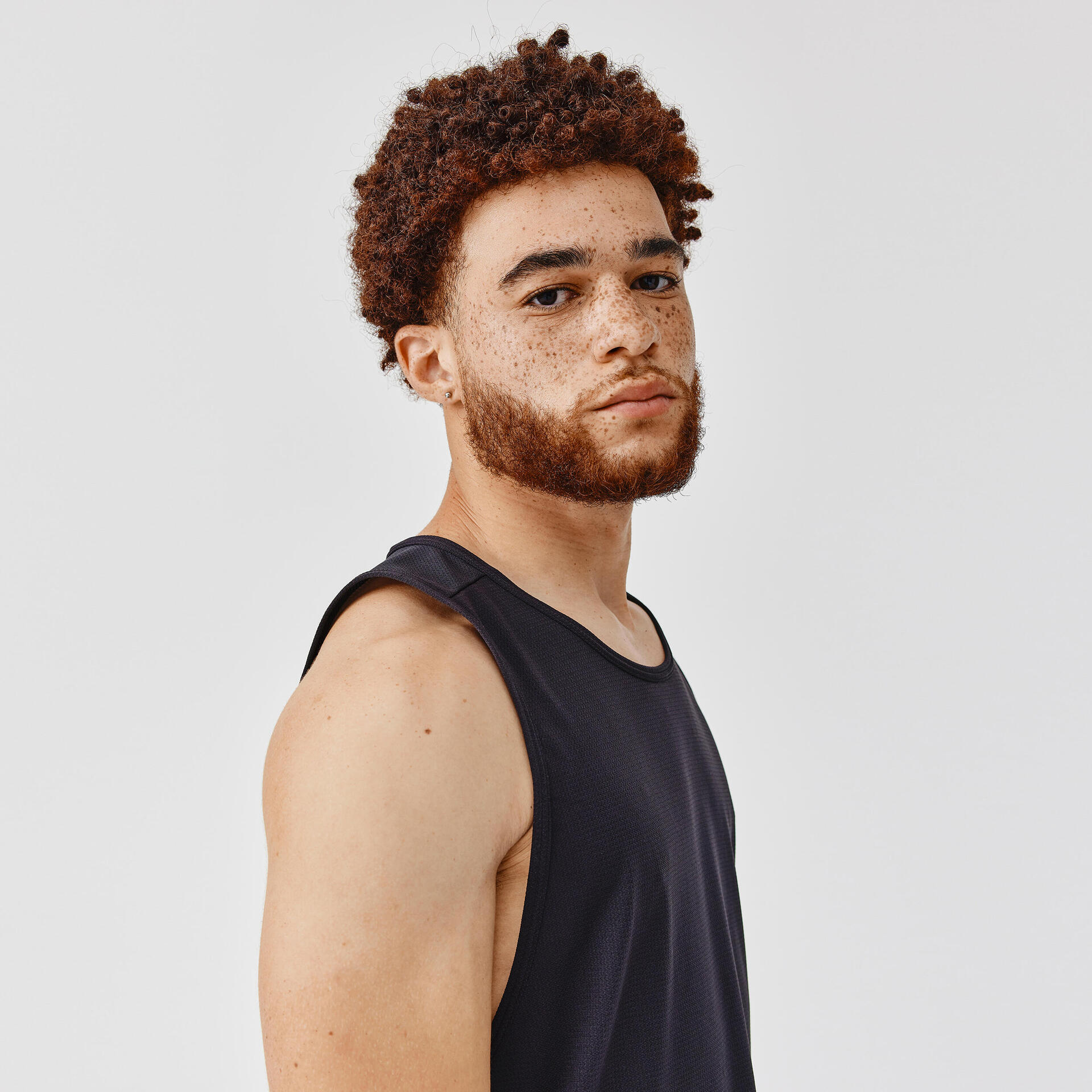 Men's Basic Running Tank Top - Black