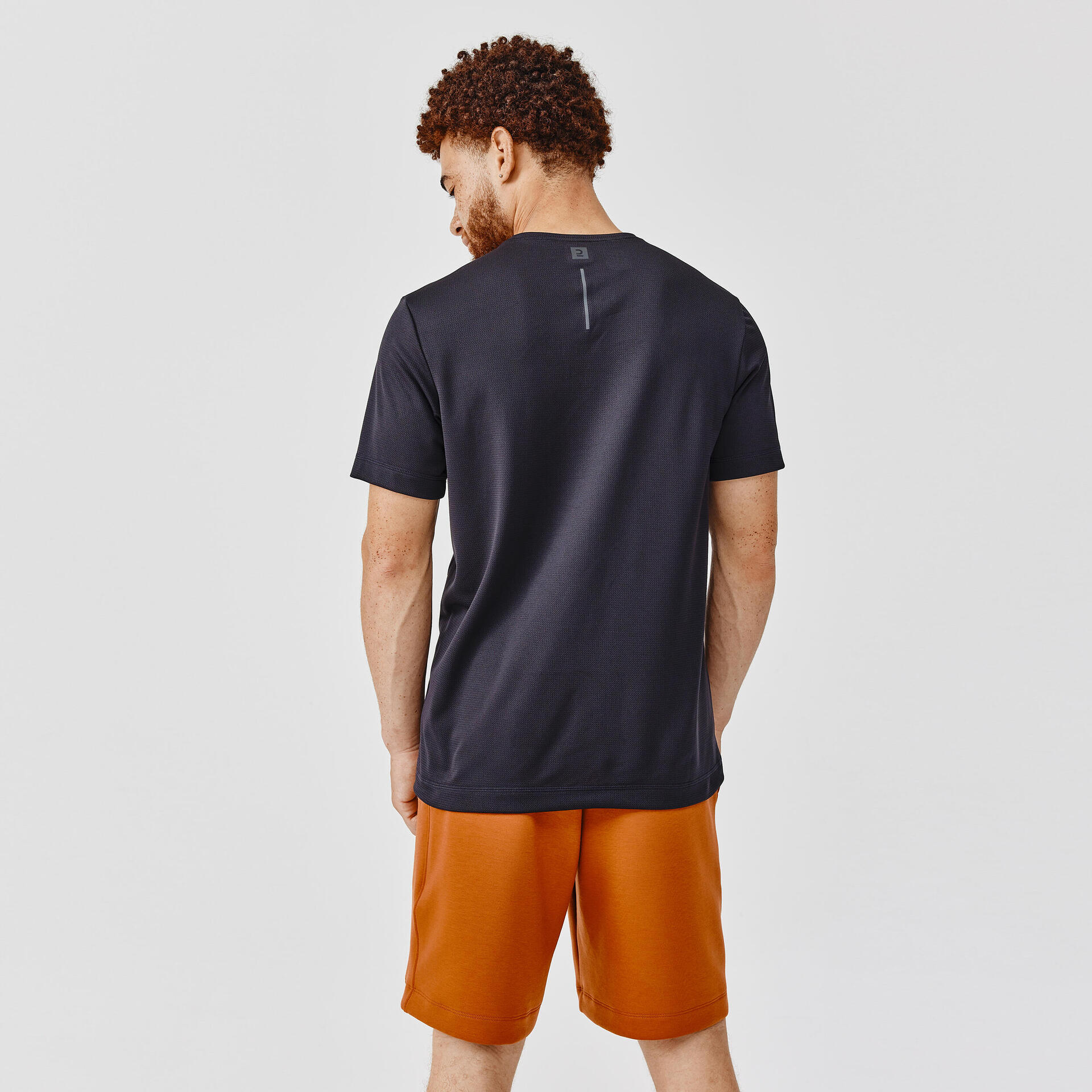 Men's Running T-Shirt Black - Run 100